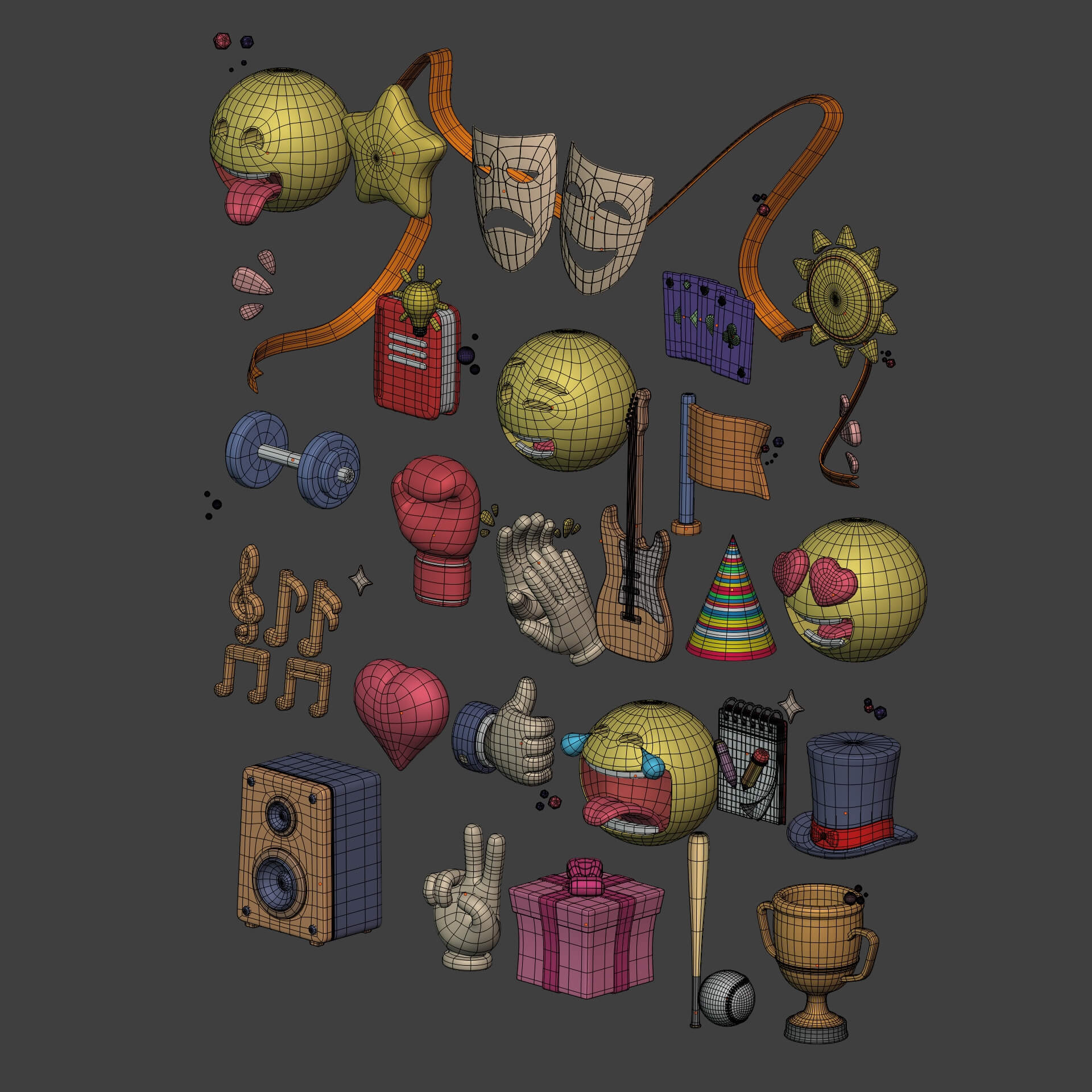 Cartoon Pack - 3D Model by Ocstard
