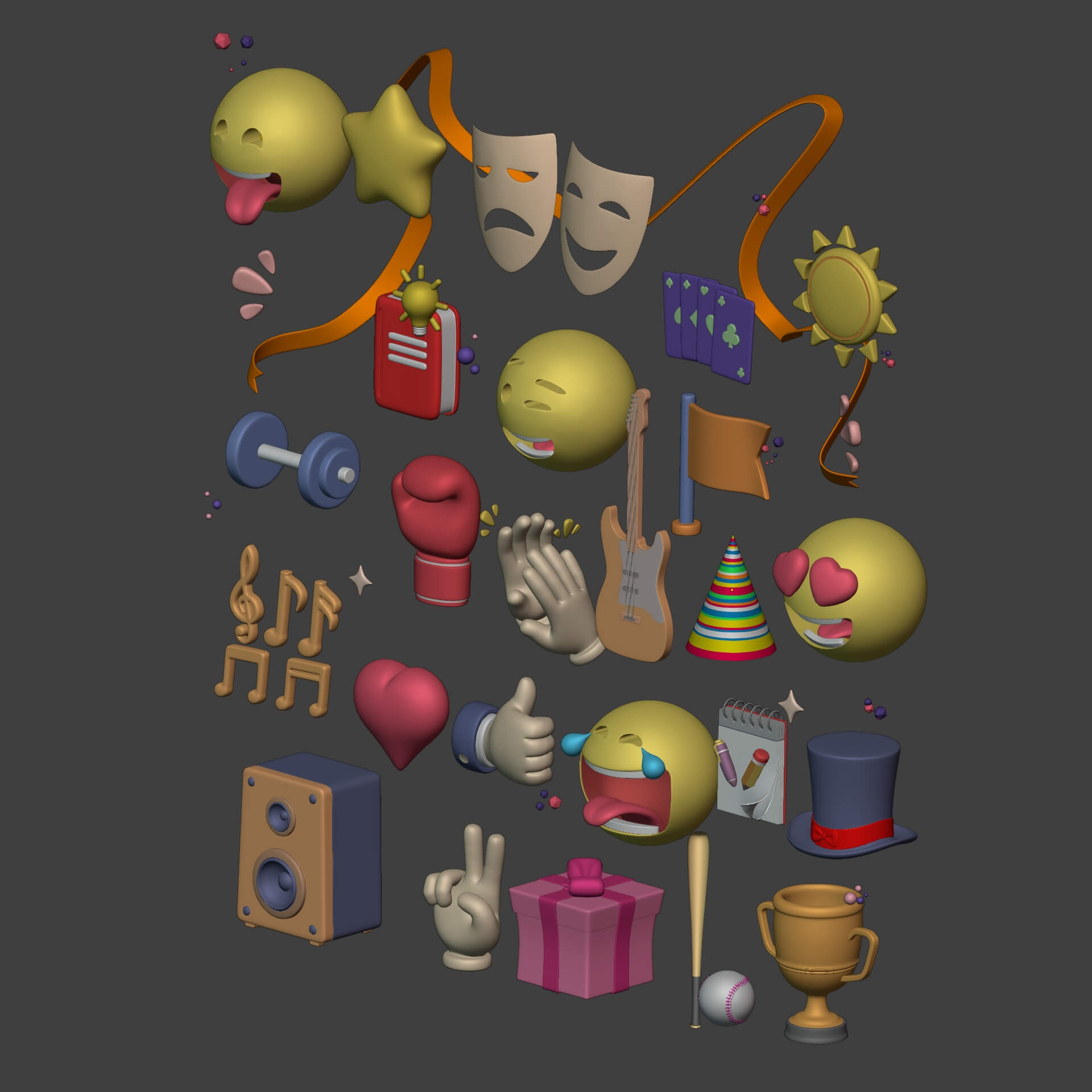 Cartoon Pack - 3D Model by Ocstard