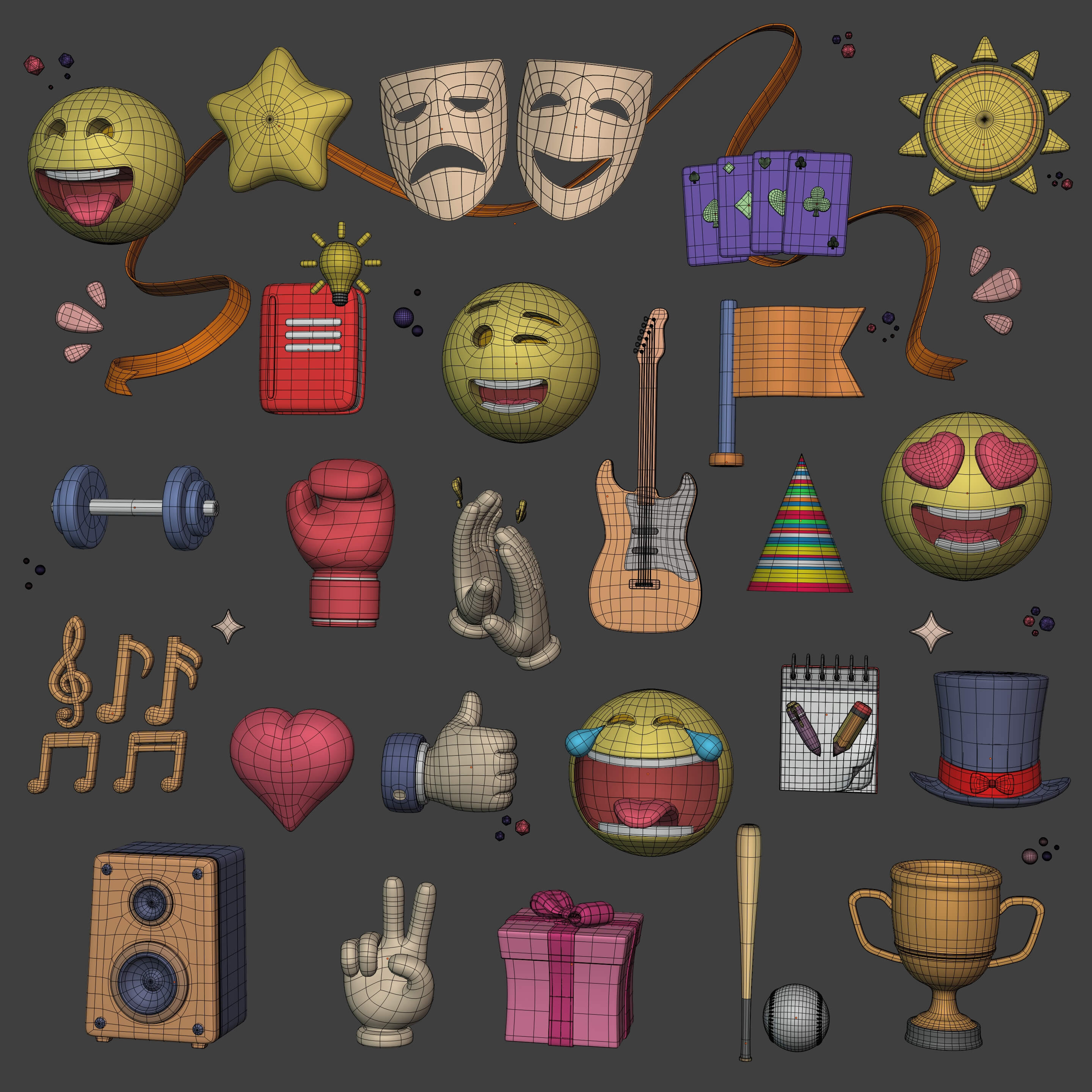 Cartoon Pack - 3D Model by Ocstard