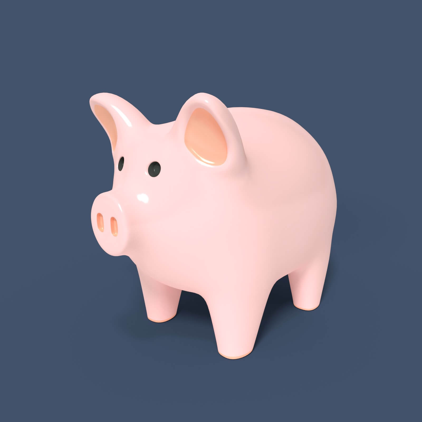Toy Cartoon Pig - 3D Model by Ocstard