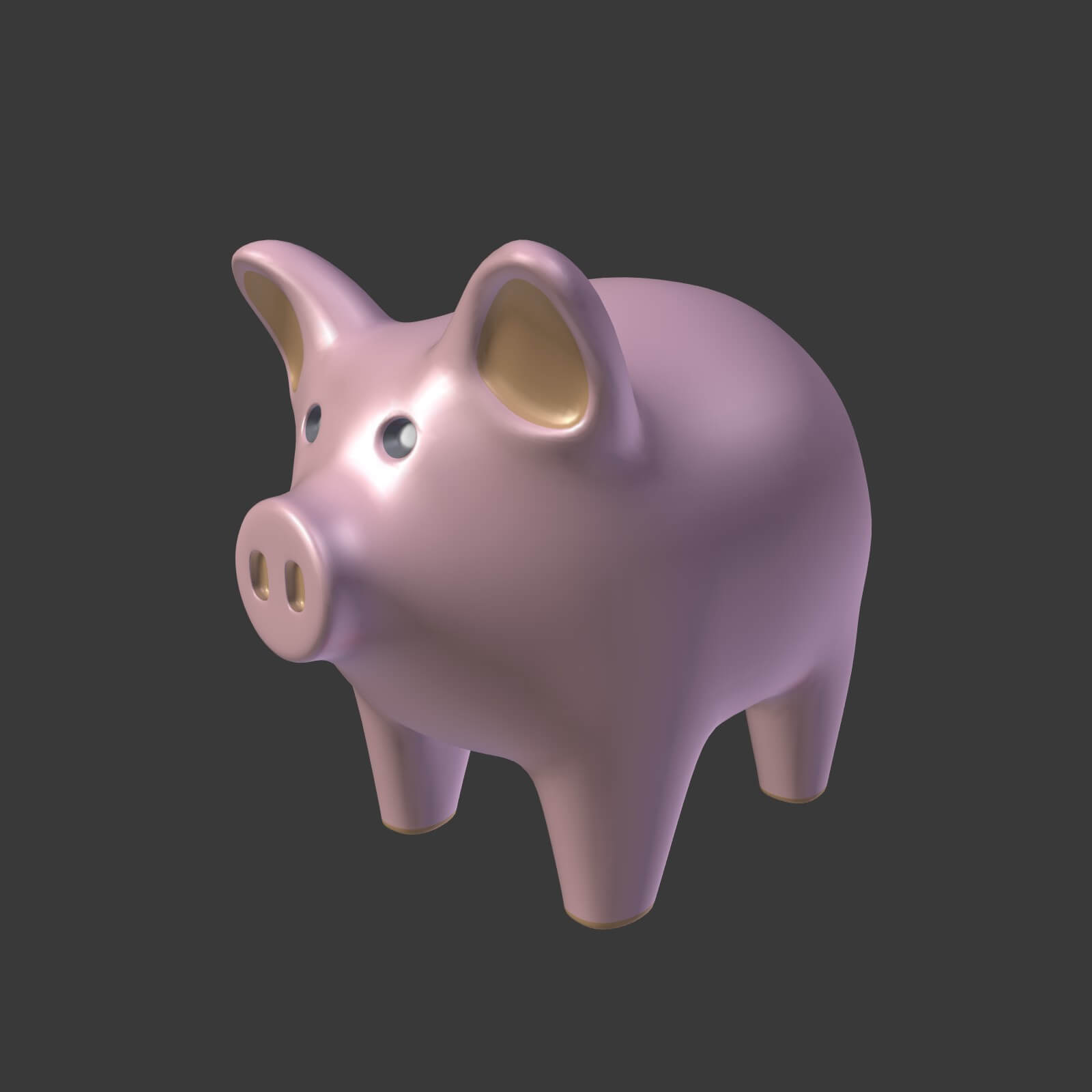 Toy Cartoon Pig - 3D Model by Ocstard