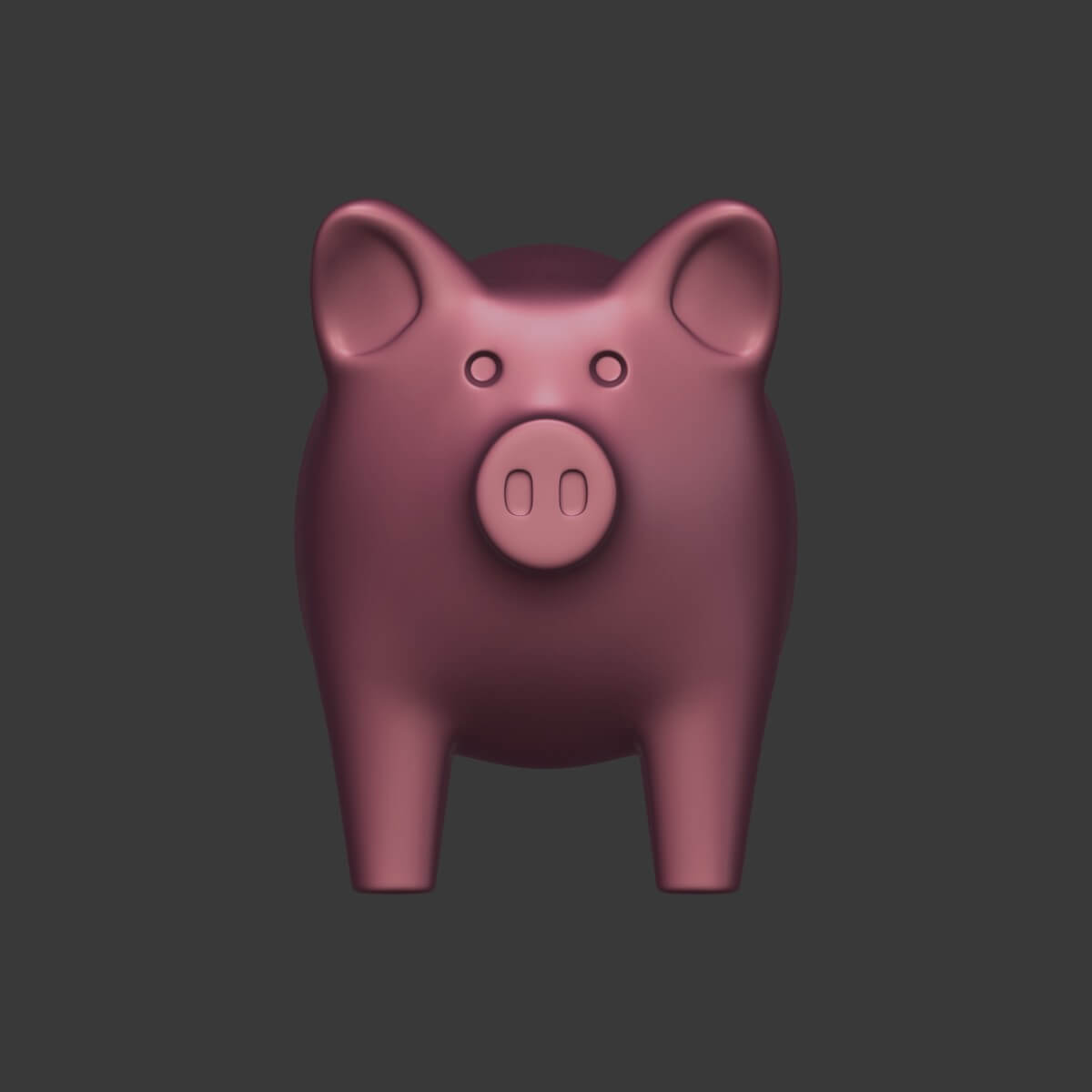 Toy Cartoon Pig - 3D Model by Ocstard
