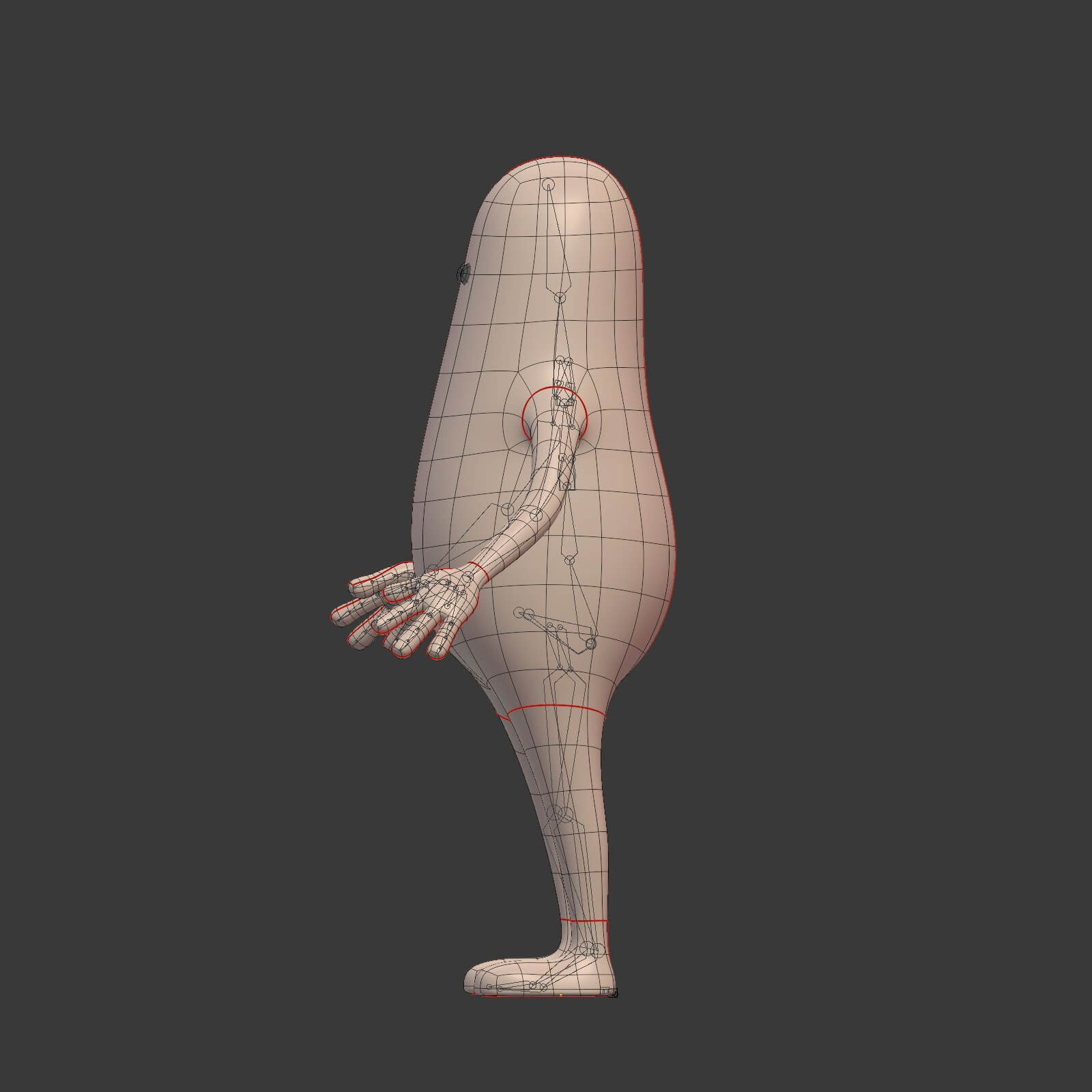 Cartoon Stickman - 3D Model by Ocstard