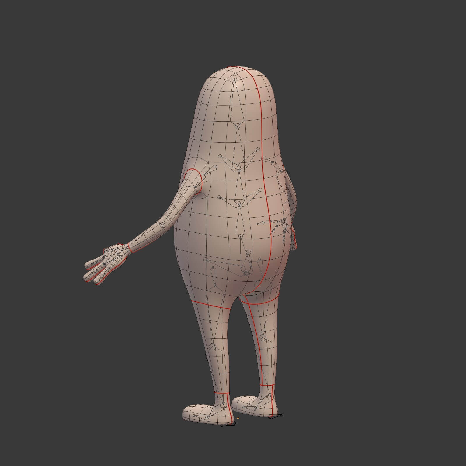 Cartoon Stickman - 3D Model by Ocstard