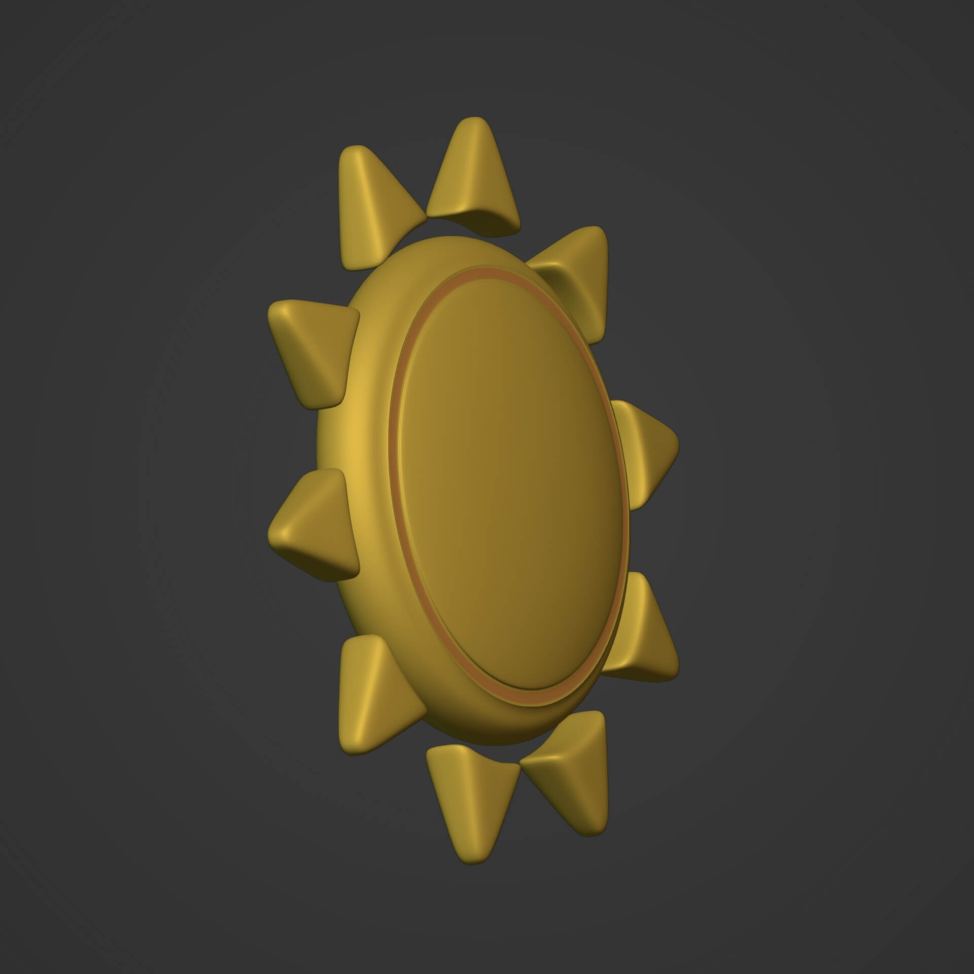 Cartoon Sun V2 - 3D Model by Ocstard
