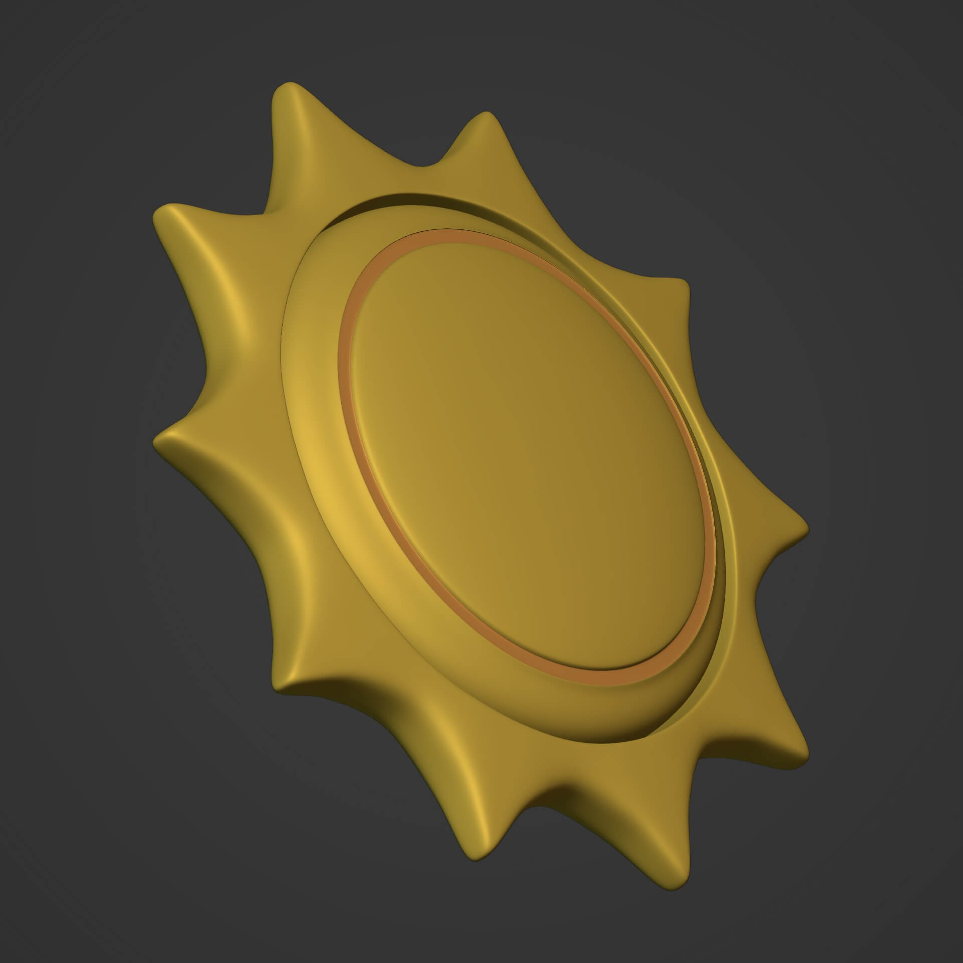 Cartoon Sun - 3D Model by Ocstard