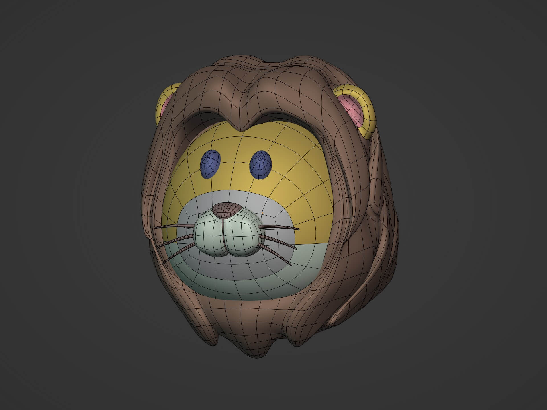 Cartoon Animal Heads Pack - 3D Model by Ocstard