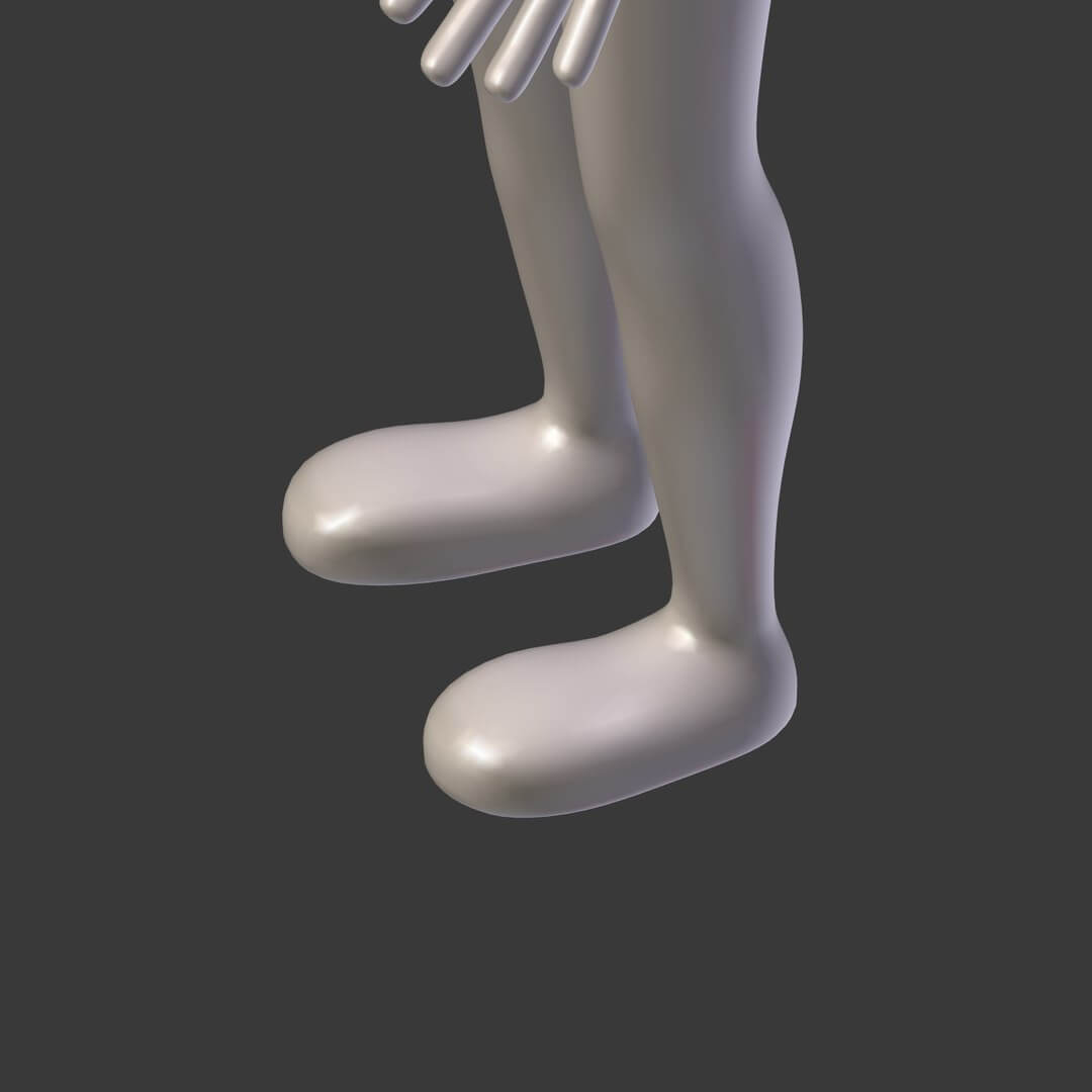 Cartoon Police Officer - Rigged 3D Model by Ocstard