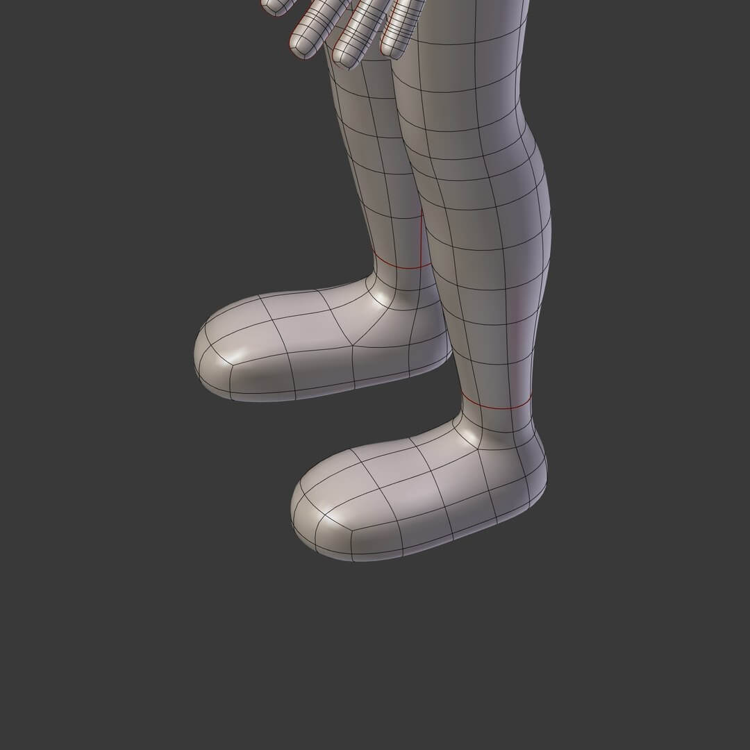 Cartoon Police Officer - Rigged 3D Model by Ocstard