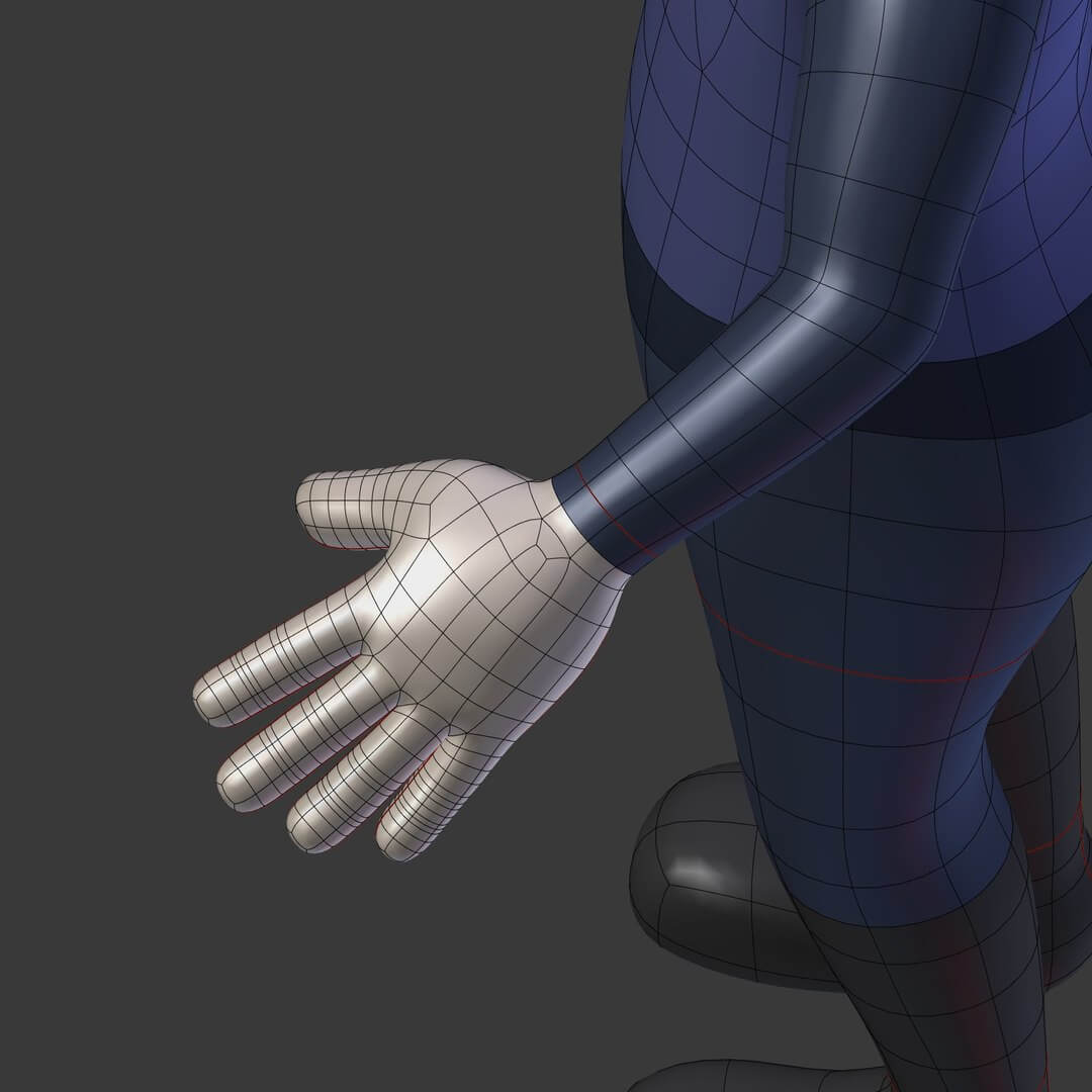 Cartoon Policeman - 3D Model by Ocstard