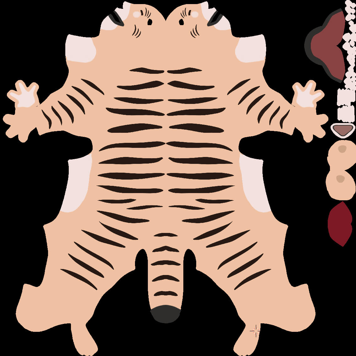 Cartoon Tiger Mascot - 3D Model by Ocstard