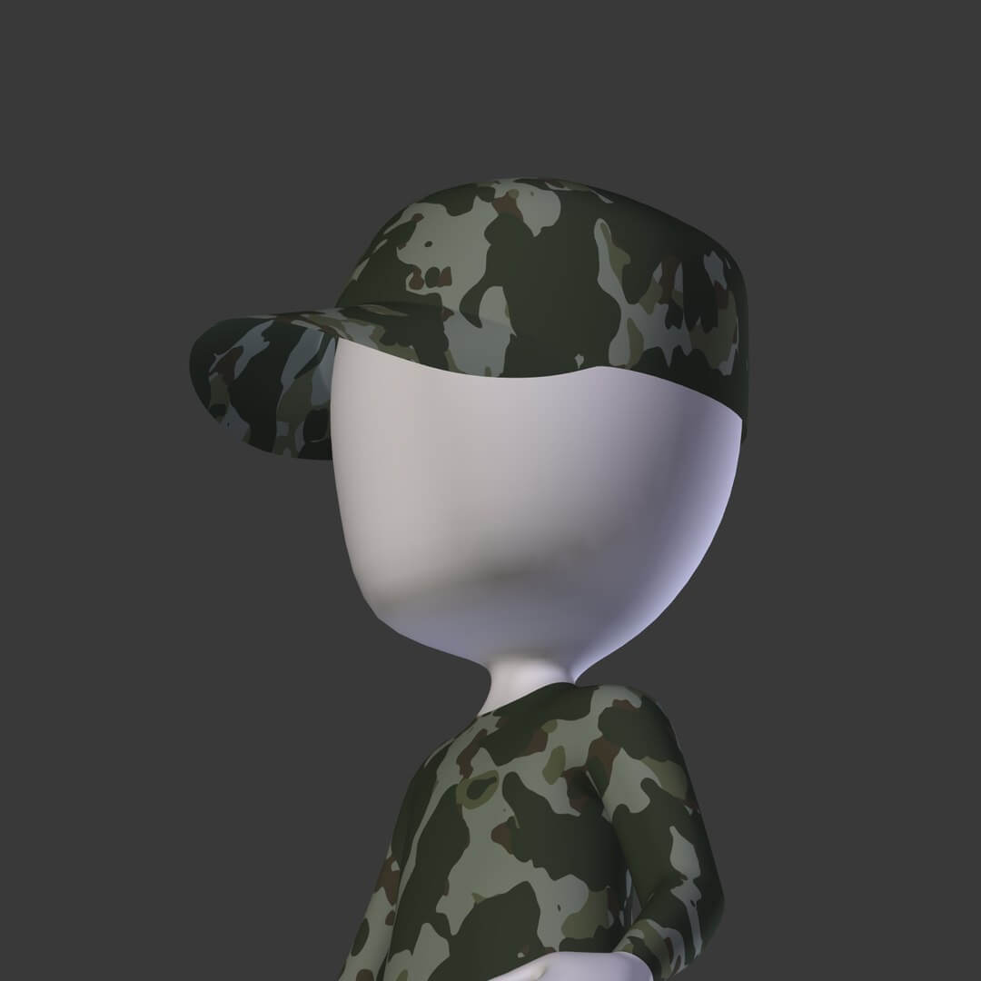 Cartoon Stickman -- Rigged 3D Model by Ocstard