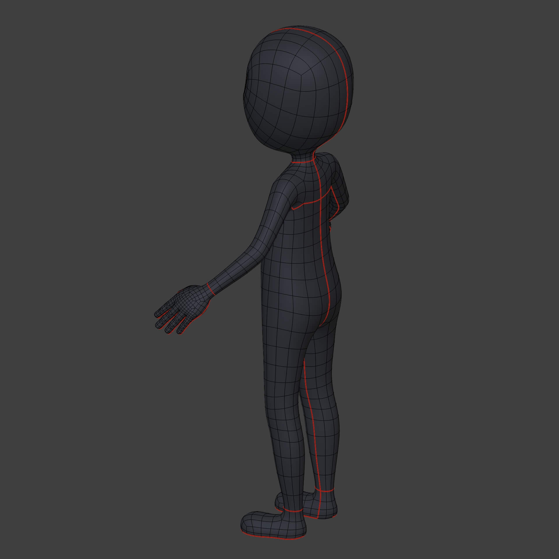 Cartoon Rigged Characters - Stickman - Ninja - Monster 3D Model by Ocstard