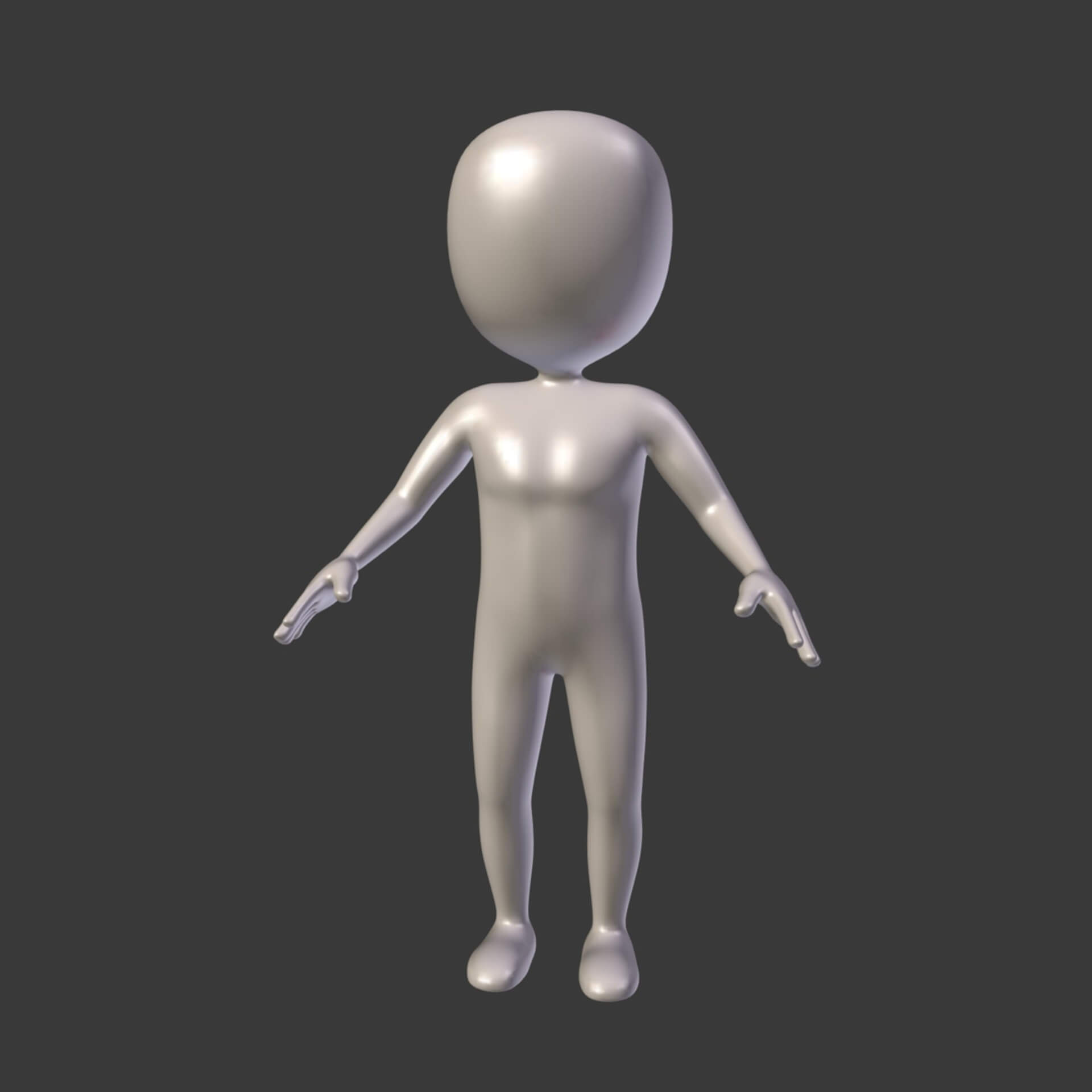 Cartoon Stickman - Character - Man - Athlete - Boy 3D Model by Ocstard