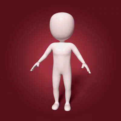 Cartoon Stickman - Character - Man - Athlete - Boy 3D Model by Ocstard