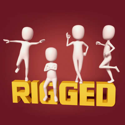 Rigged Cartoon Man -- Stickman 3D Model by Ocstard