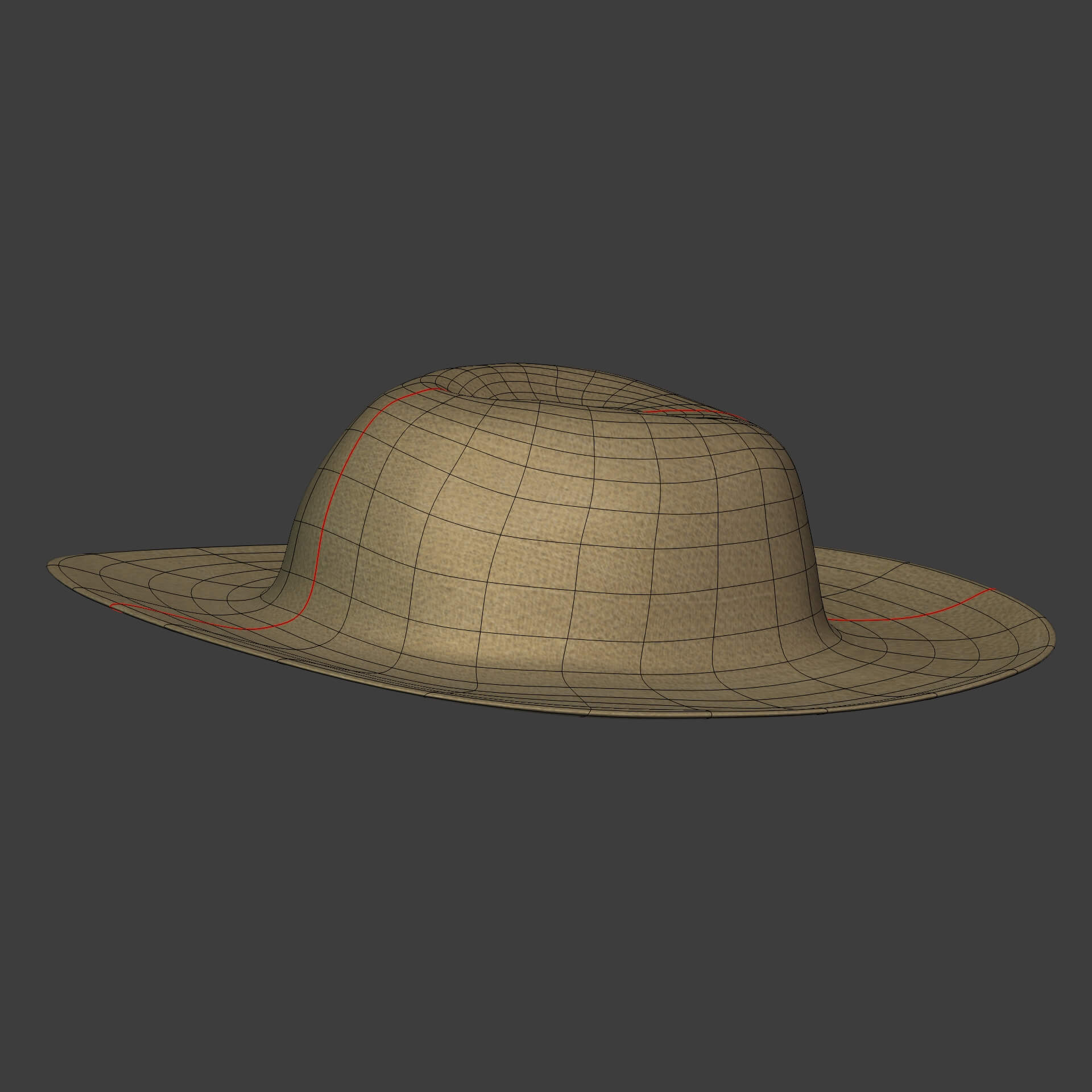 Classic Sun Hat - 3D Model by Ocstard