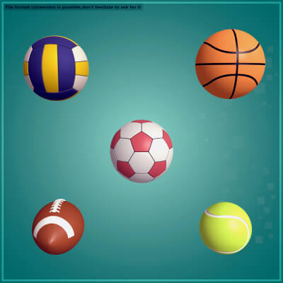 Balls Collection - 3D Model by Ocstard