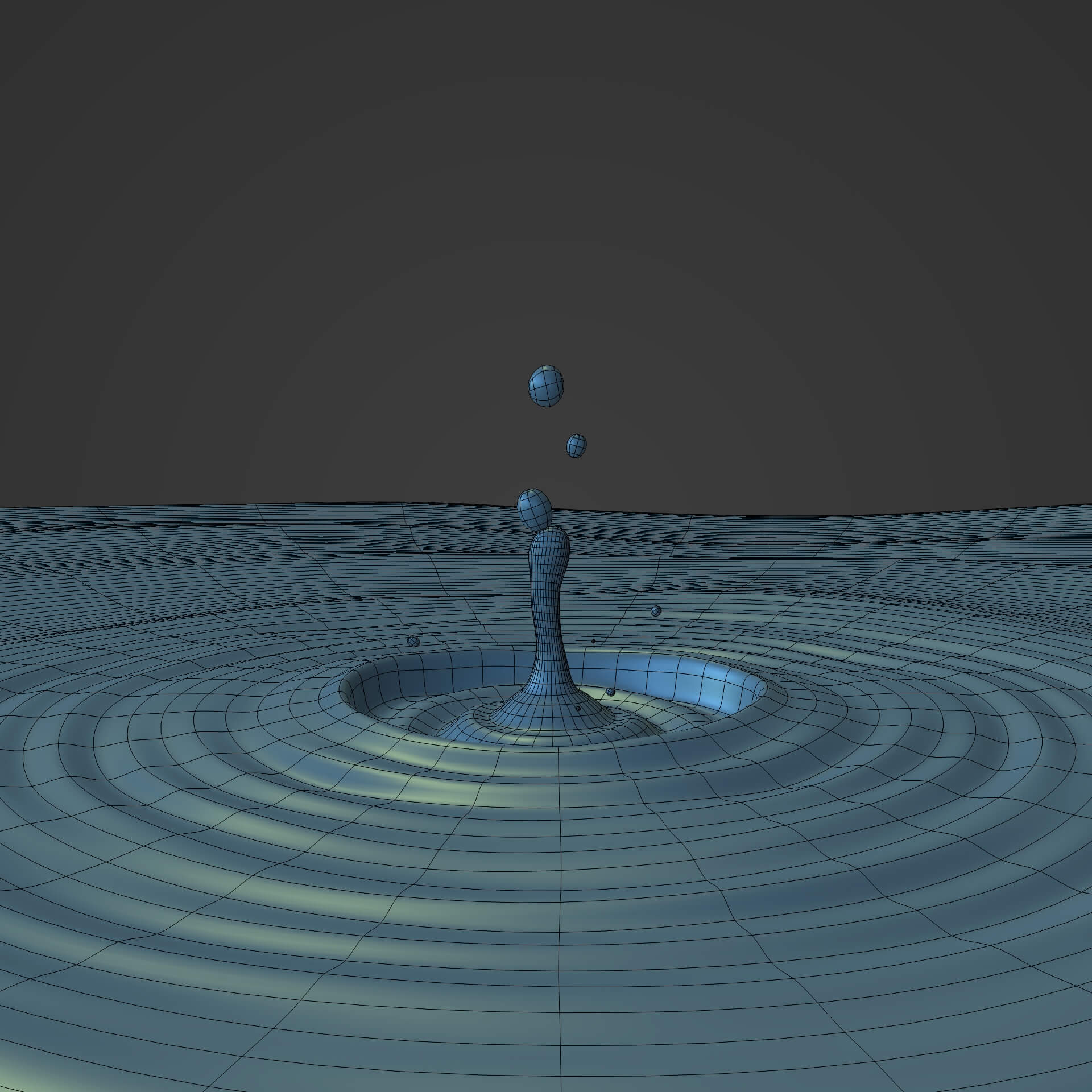 Crown Splash - 3D Model by Ocstard