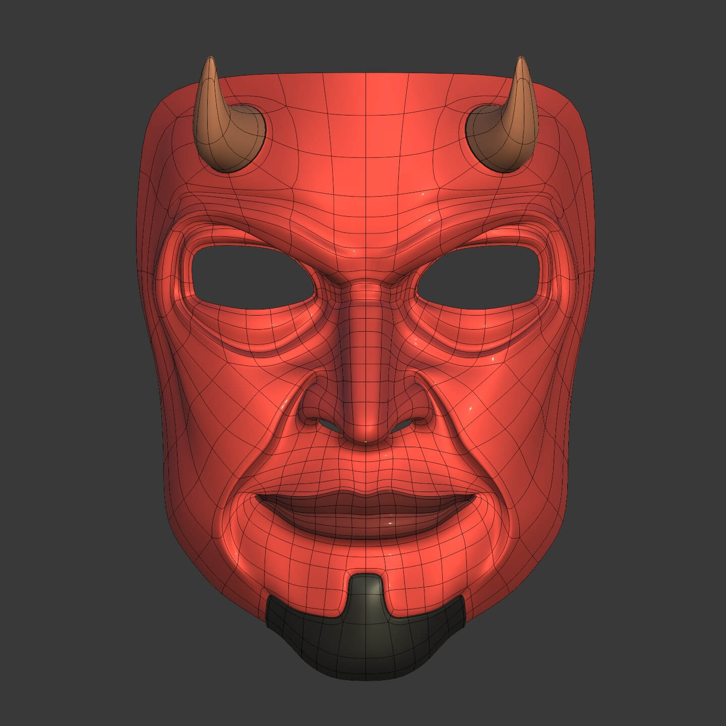 Demon Mask ---- 3D Model by Ocstard