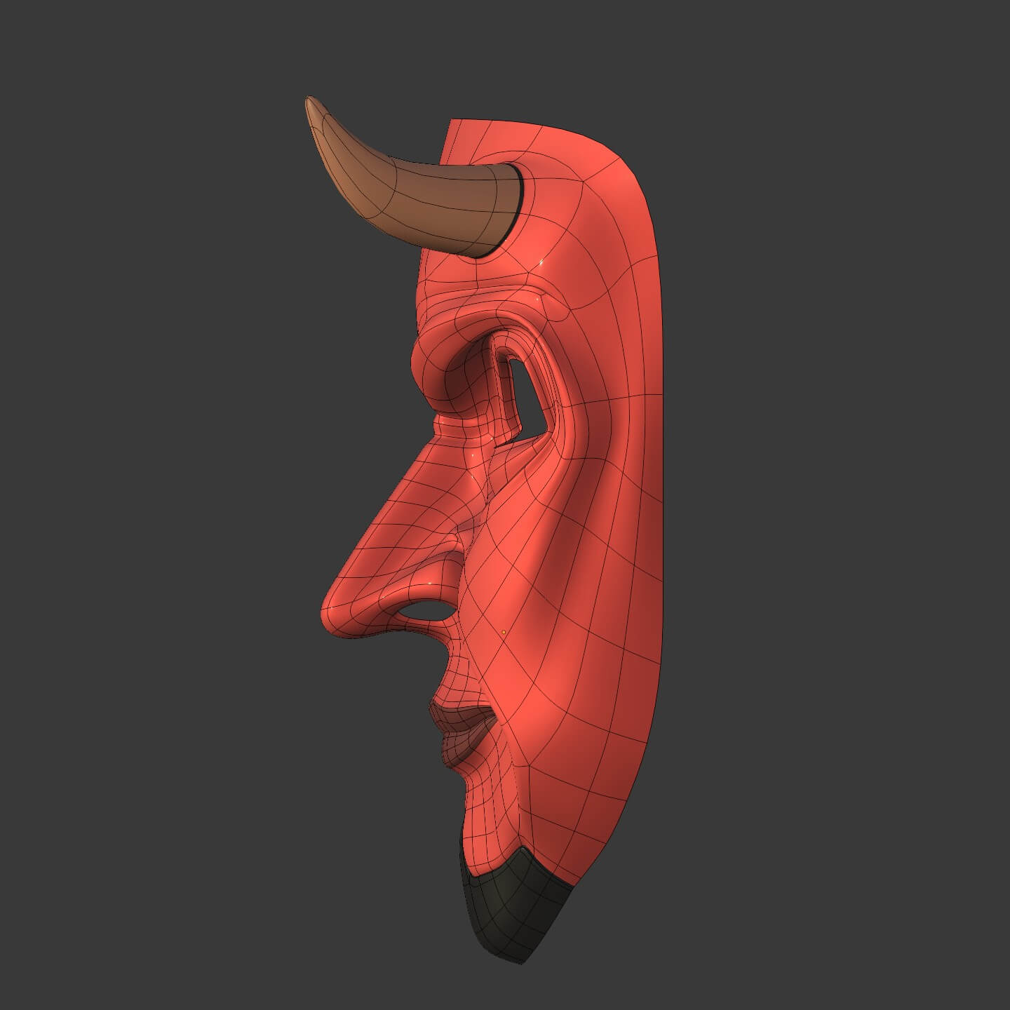 Demon Mask ---- 3D Model by Ocstard