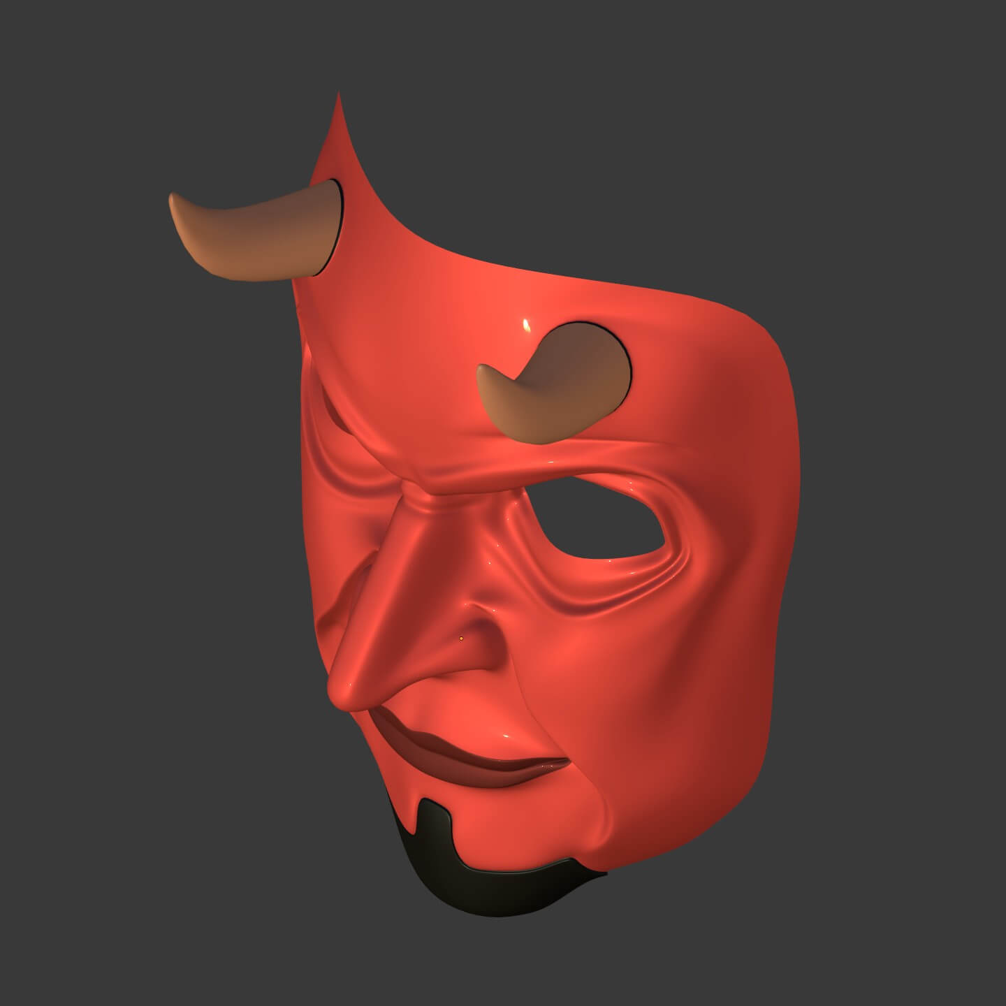 Demon Mask ---- 3D Model by Ocstard