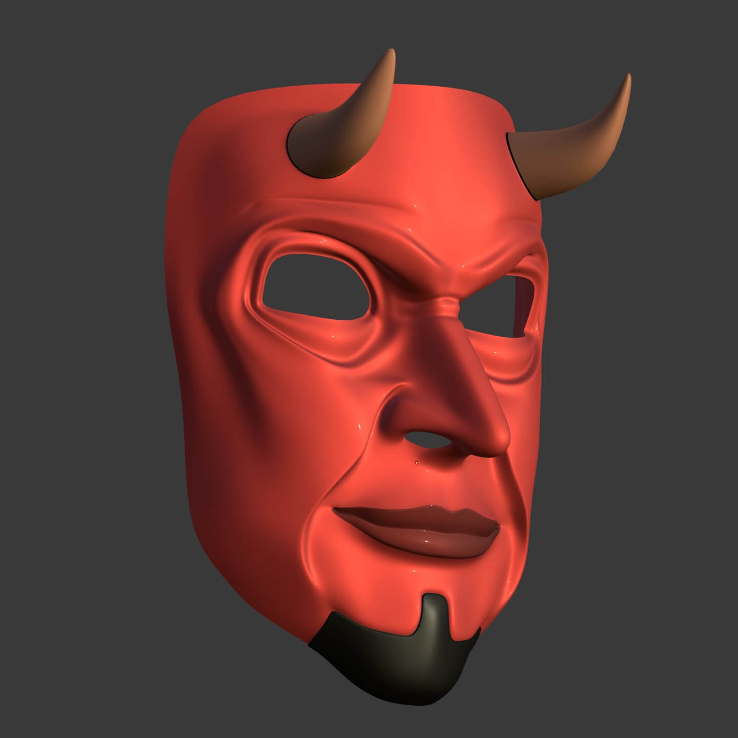 Demon Mask ---- 3D Model by Ocstard