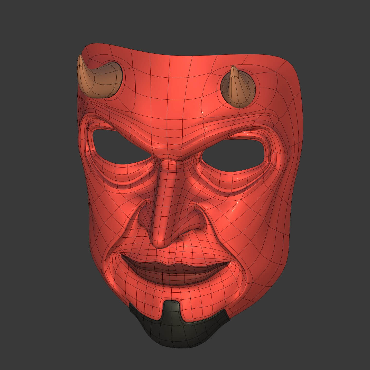 Demon Mask ---- 3D Model by Ocstard