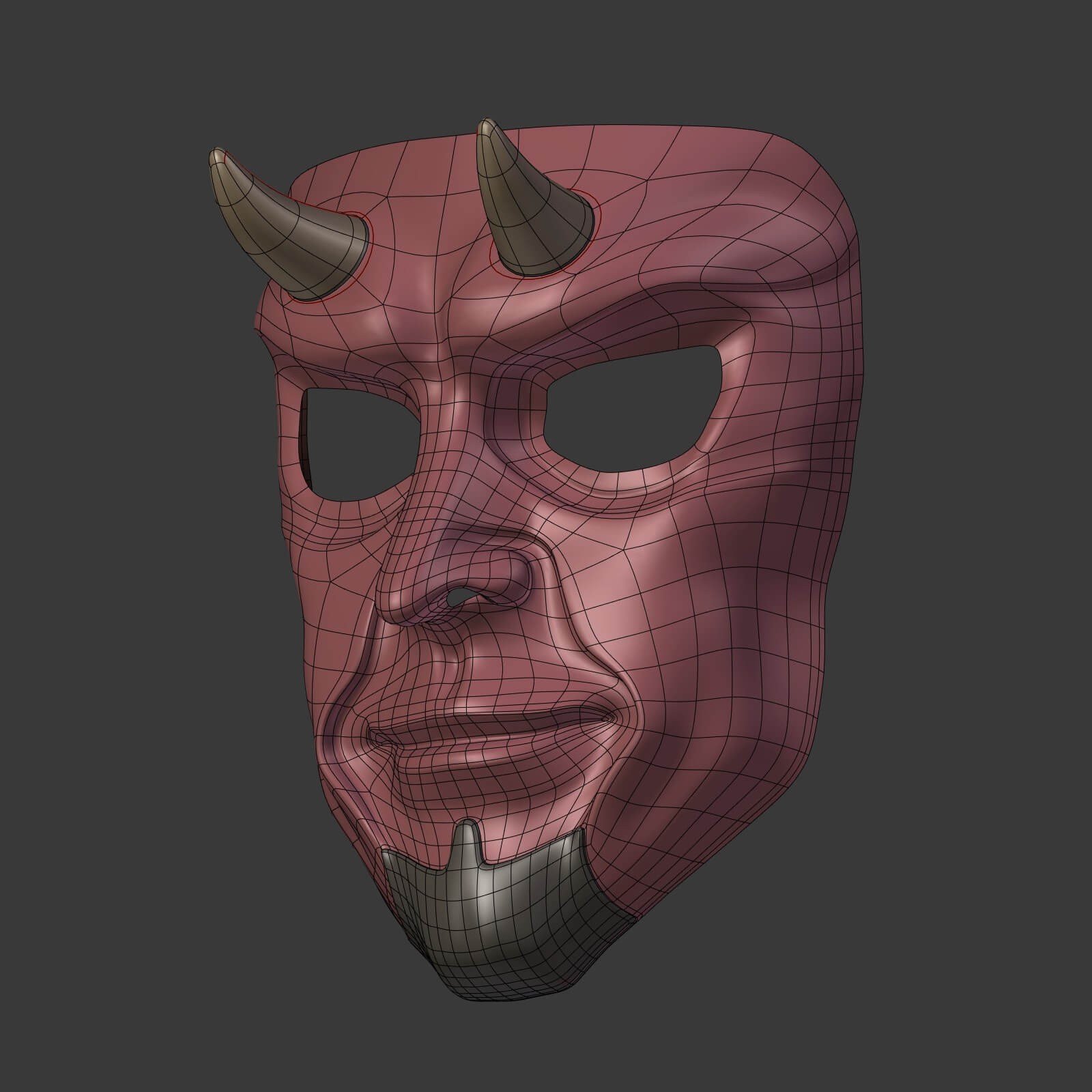 Devil Mask Model by Ocstard