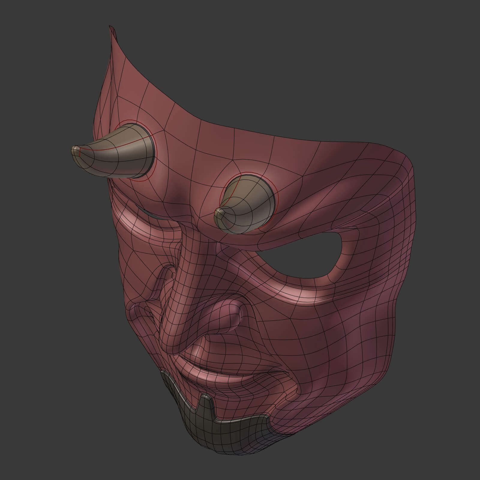 Devil Mask Model by Ocstard