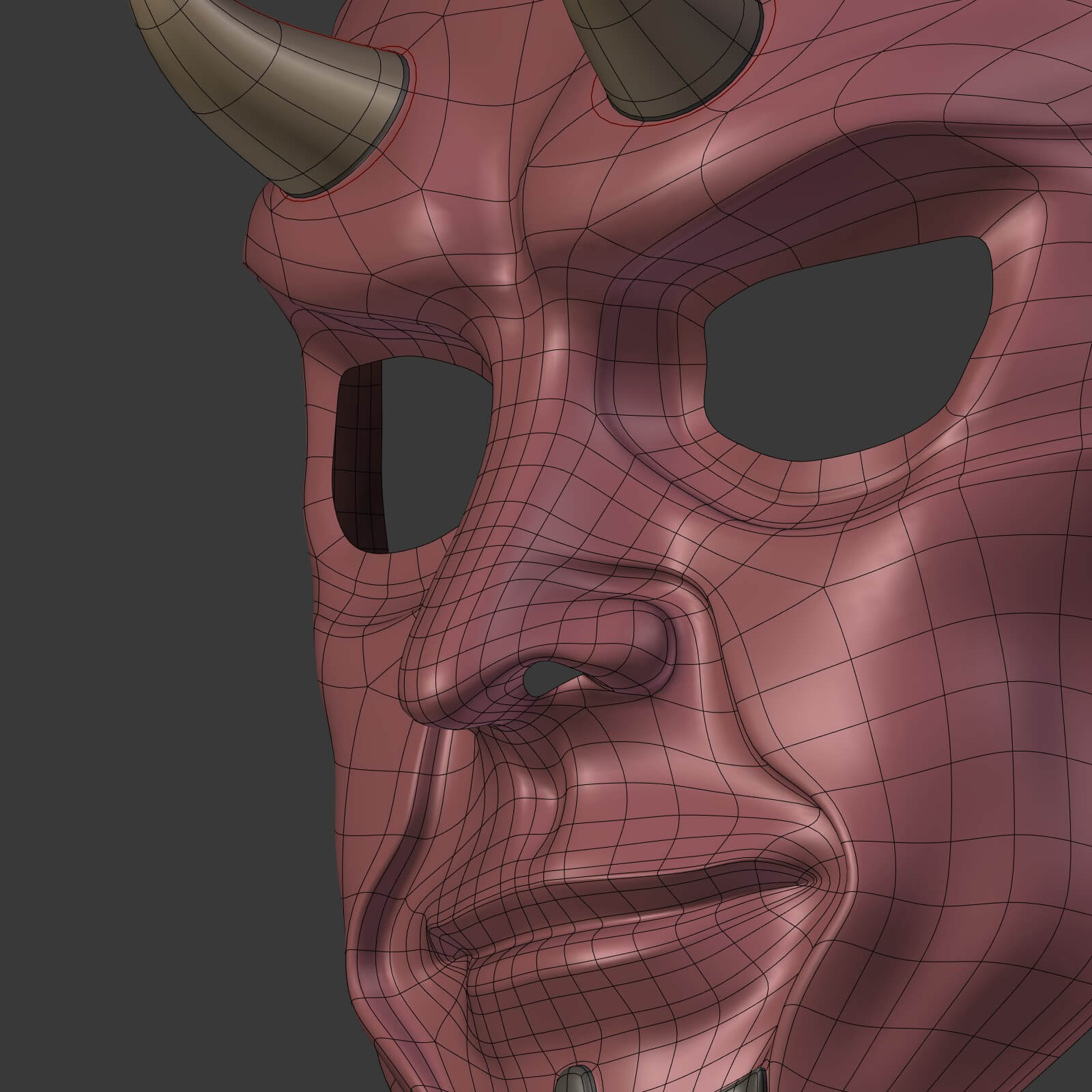 Devil Mask Model by Ocstard
