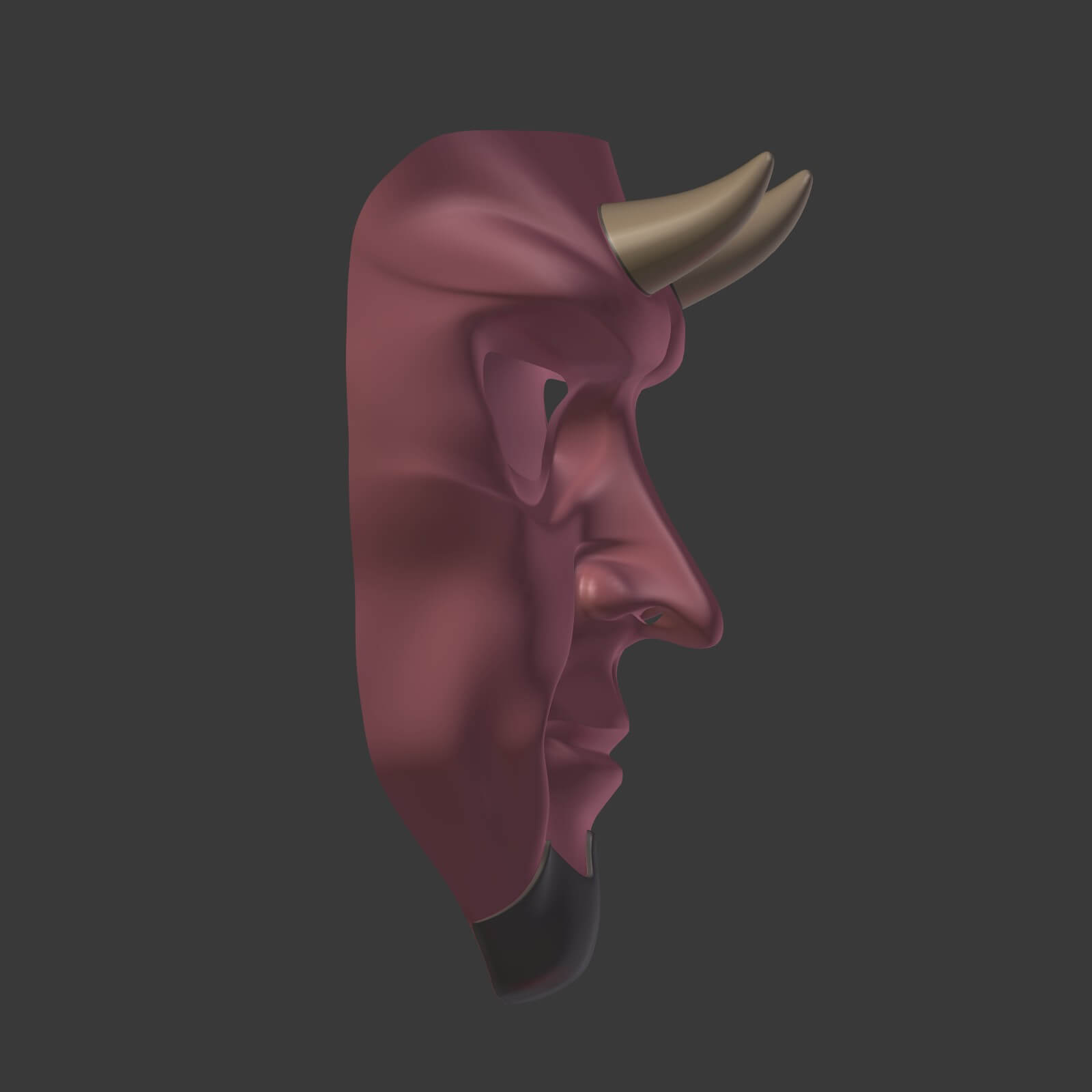 Devil Mask Model by Ocstard