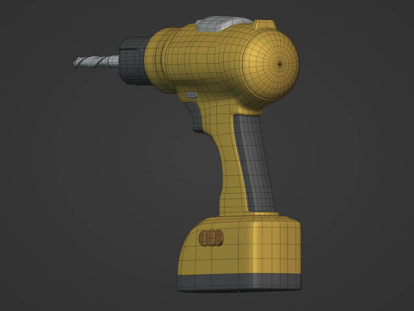 Cordless Drill - 3D Model by Ocstard
