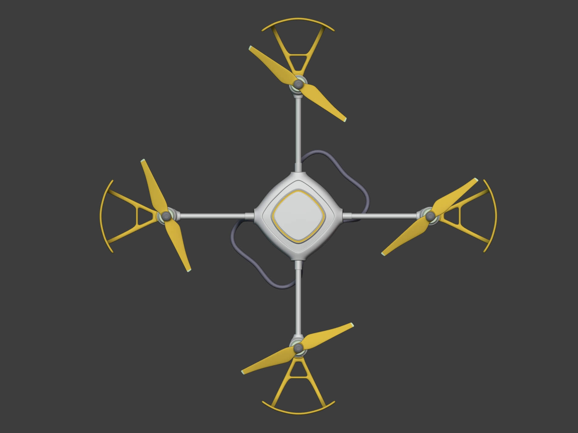 Generic Drone - 3D Model by Ocstard