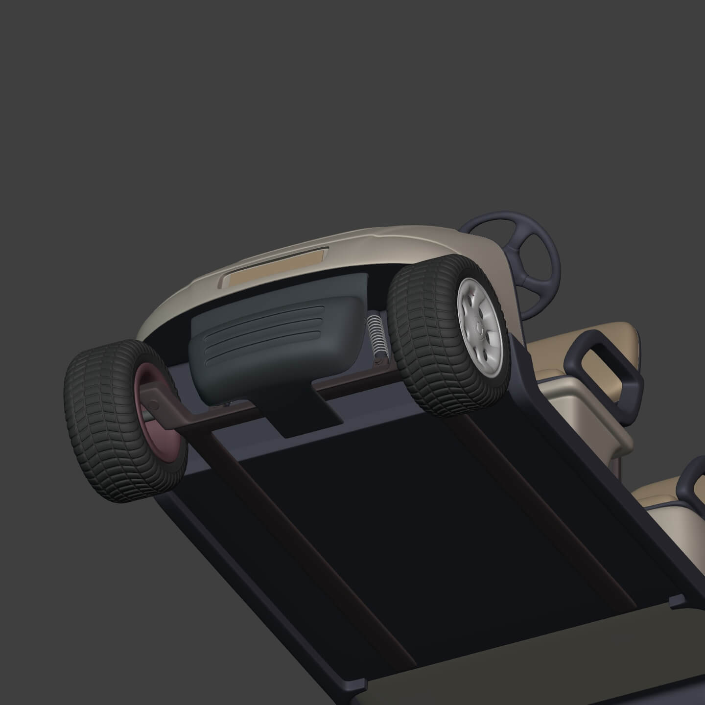 Electric Utility Cart - 3D Model by Ocstard