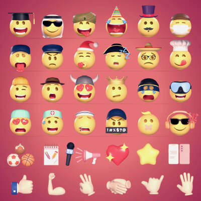 Smileys Pack - 3D Model by Ocstard