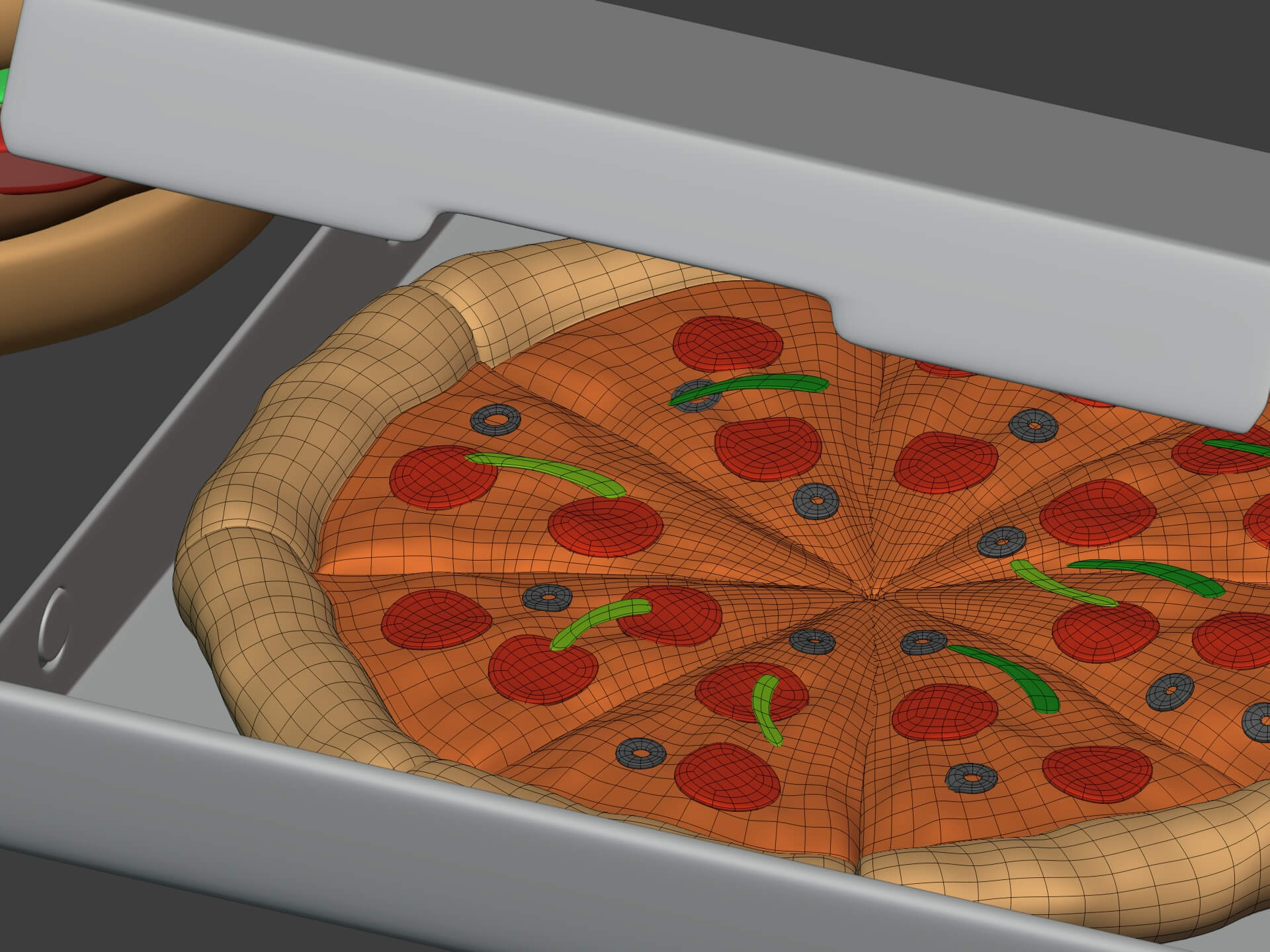 Cartoon Food Pack - 3D Model by Ocstard