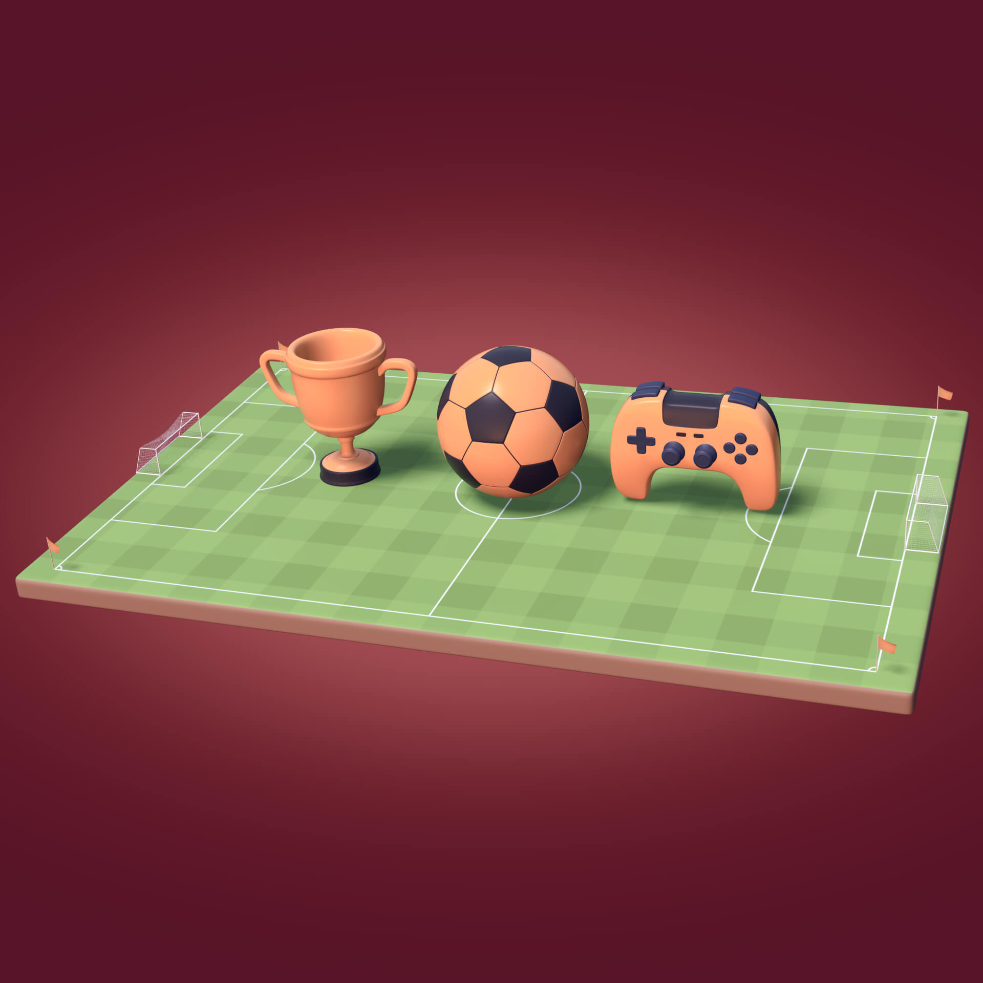 Soccer -- Football 3D Model by Ocstard