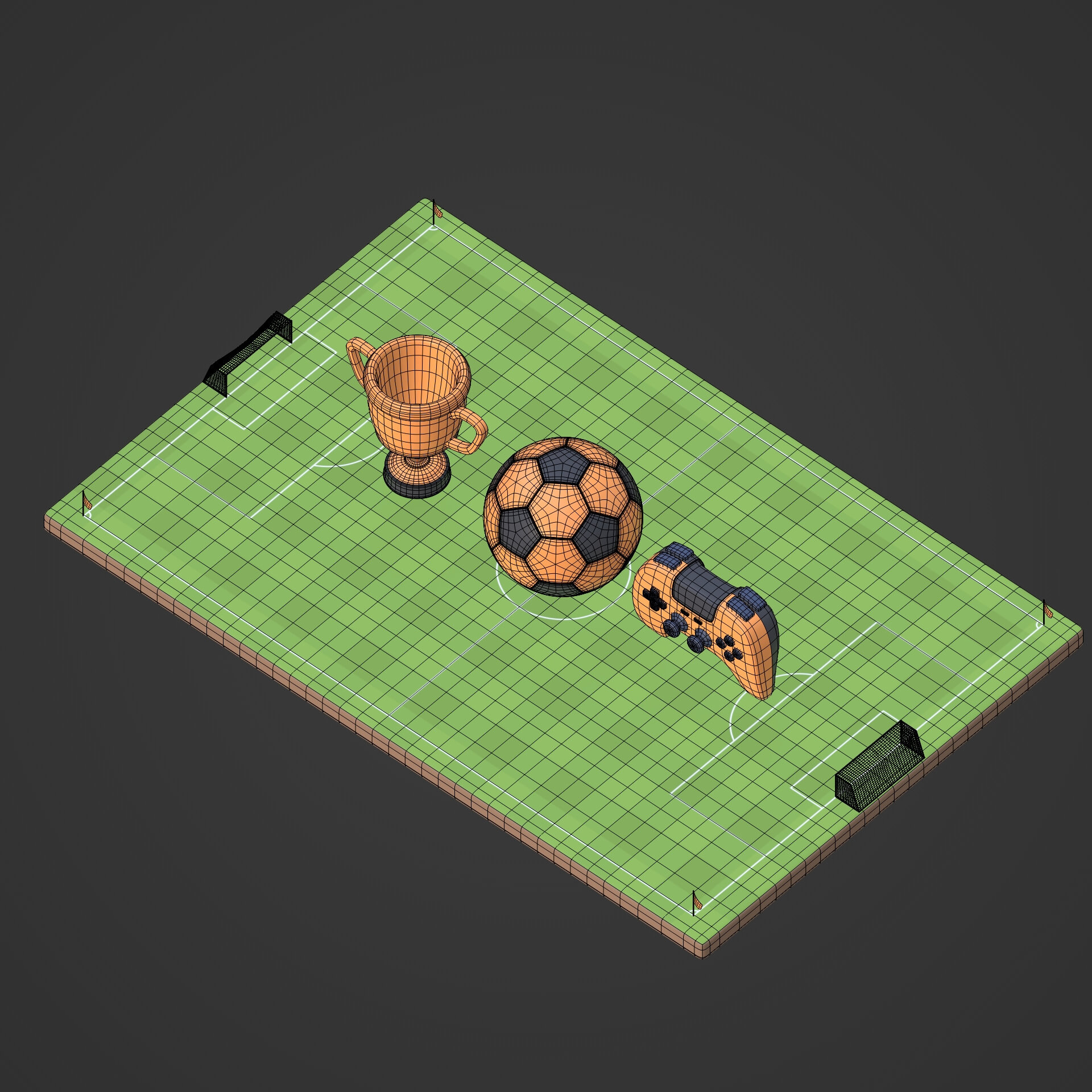 Soccer -- Football 3D Model by Ocstard