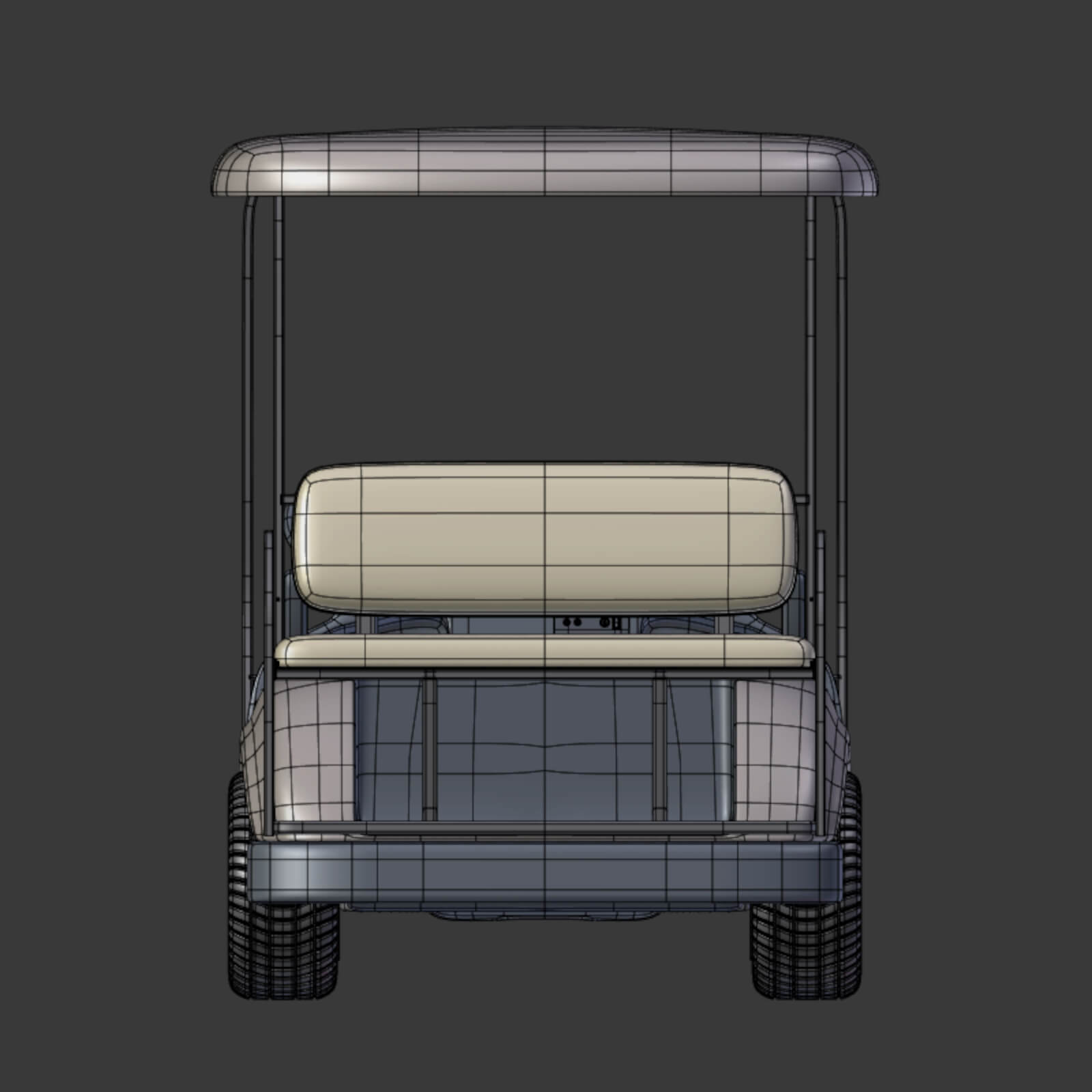 Generic Golf Cart - 3D Model by Ocstard