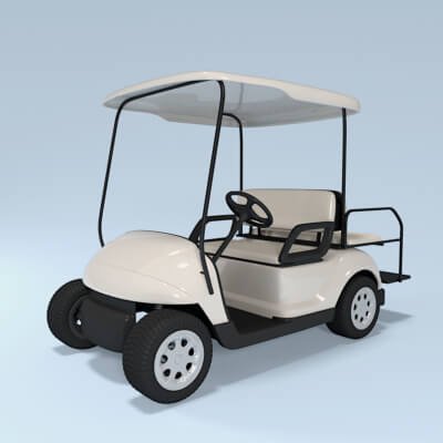 Generic Golf Cart - 3D Model by Ocstard
