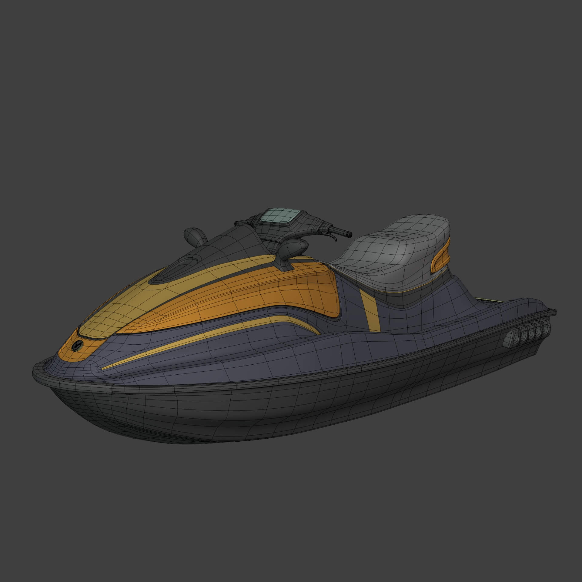 Generic Jet Ski - 3D Model by Ocstard