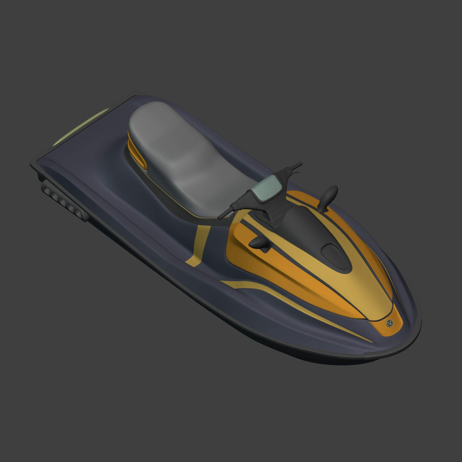 Generic Jet Ski - 3D Model by Ocstard