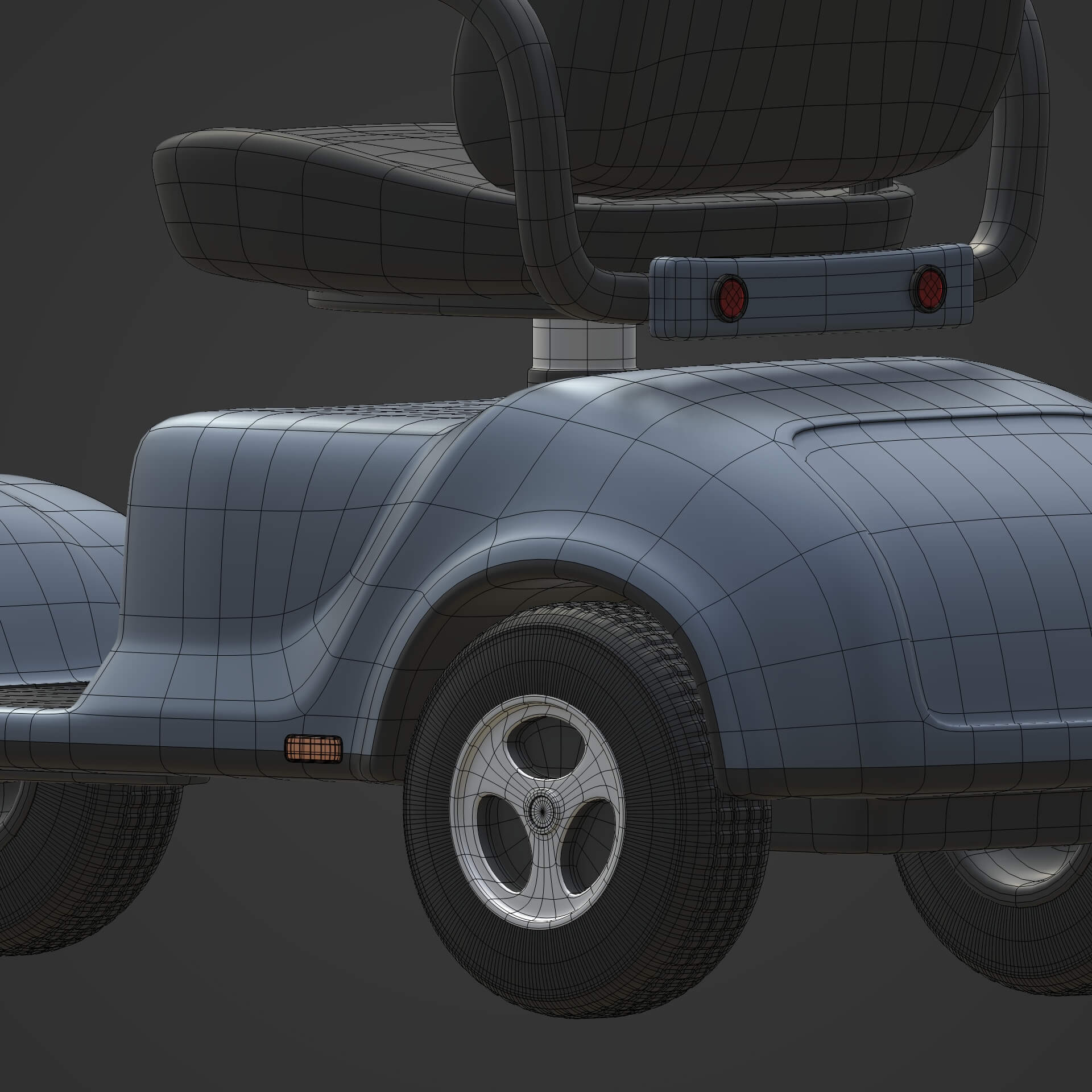 Generic Mobility Scooter - 3D Model by Ocstard