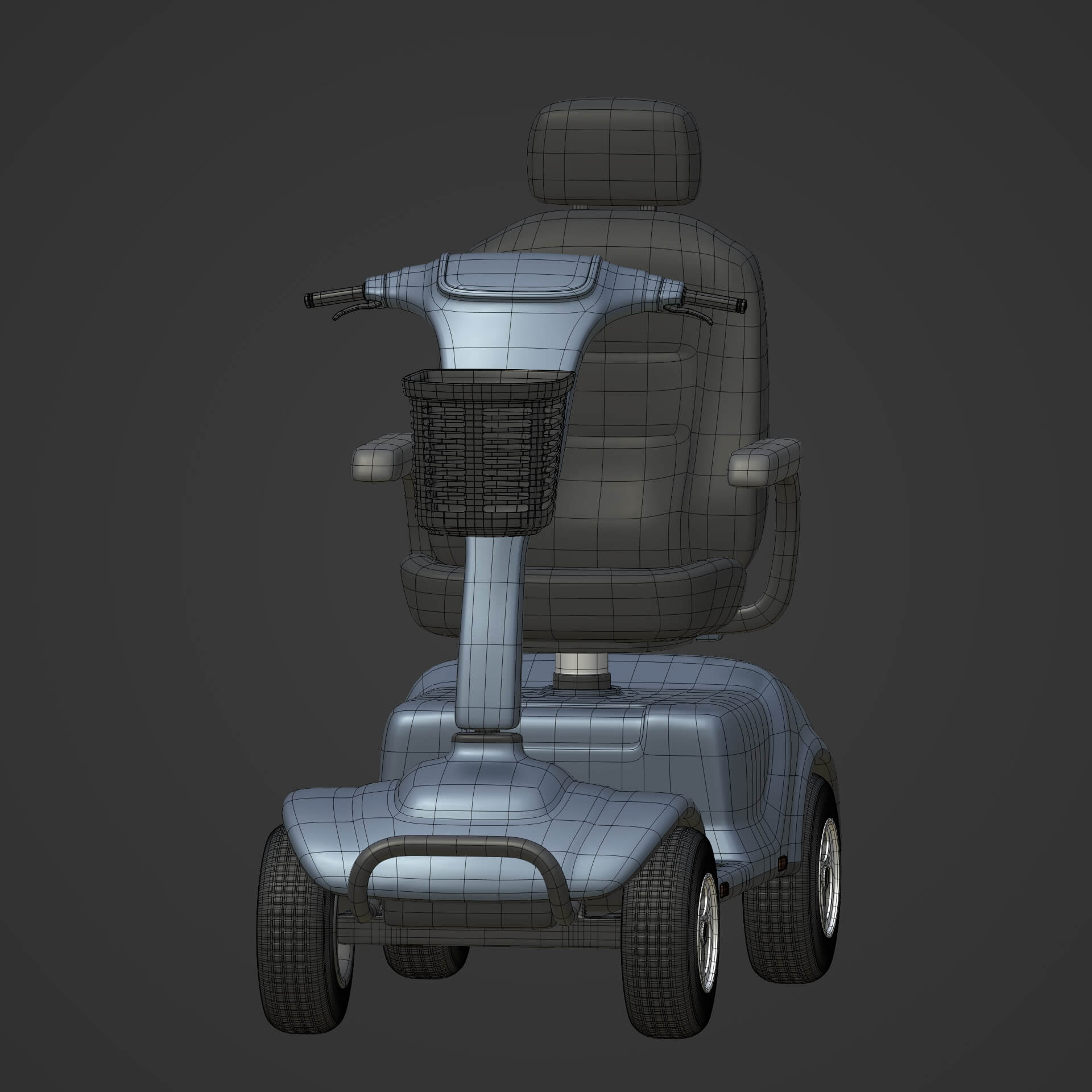 Generic Mobility Scooter - 3D Model by Ocstard