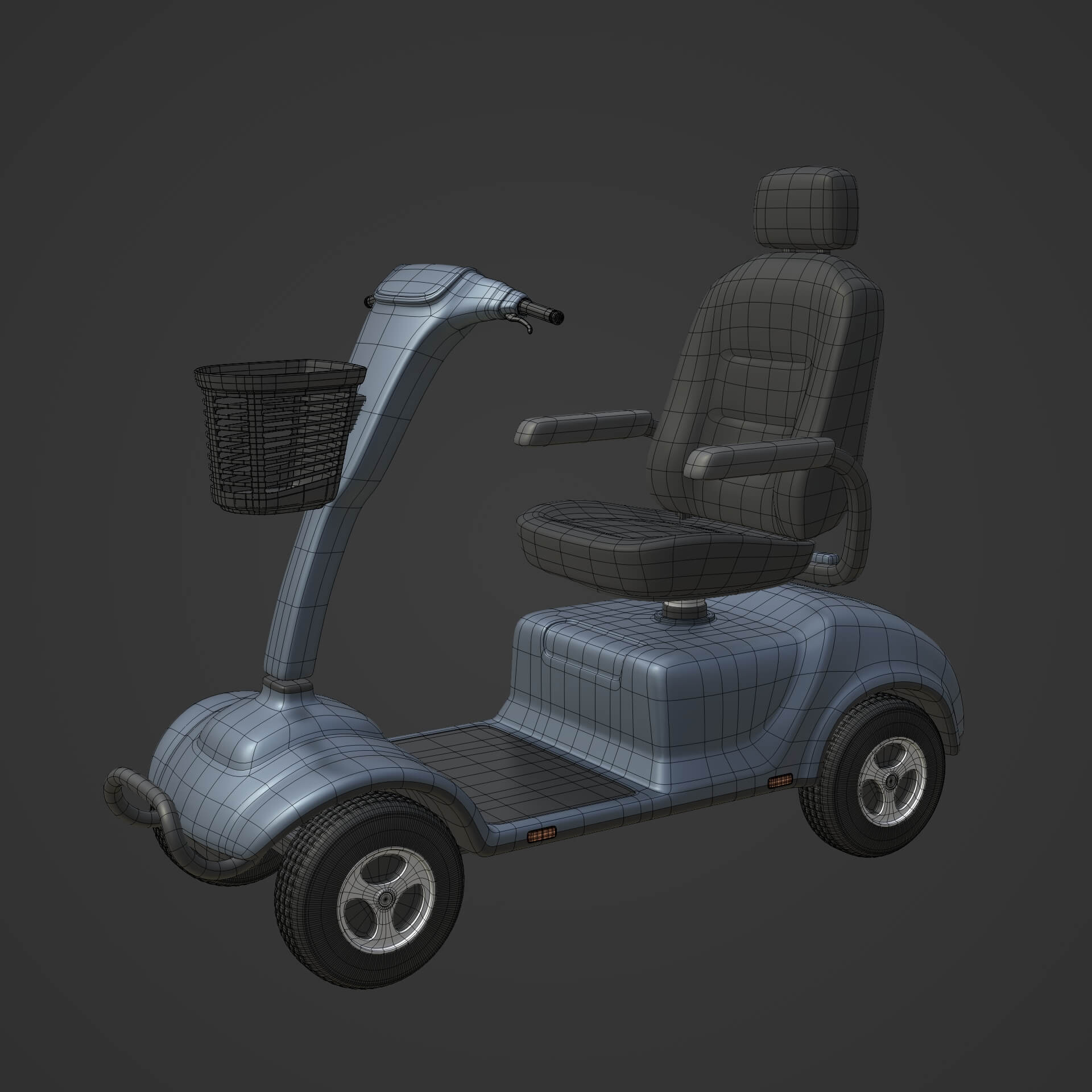 Generic Mobility Scooter - 3D Model by Ocstard