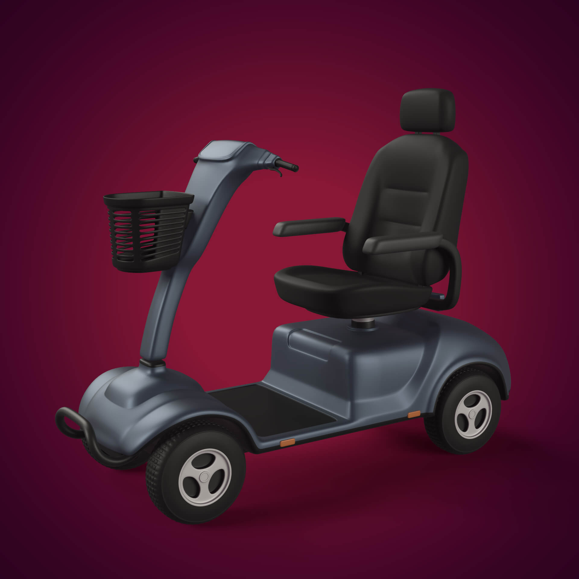 Generic Mobility Scooter - 3D Model by Ocstard