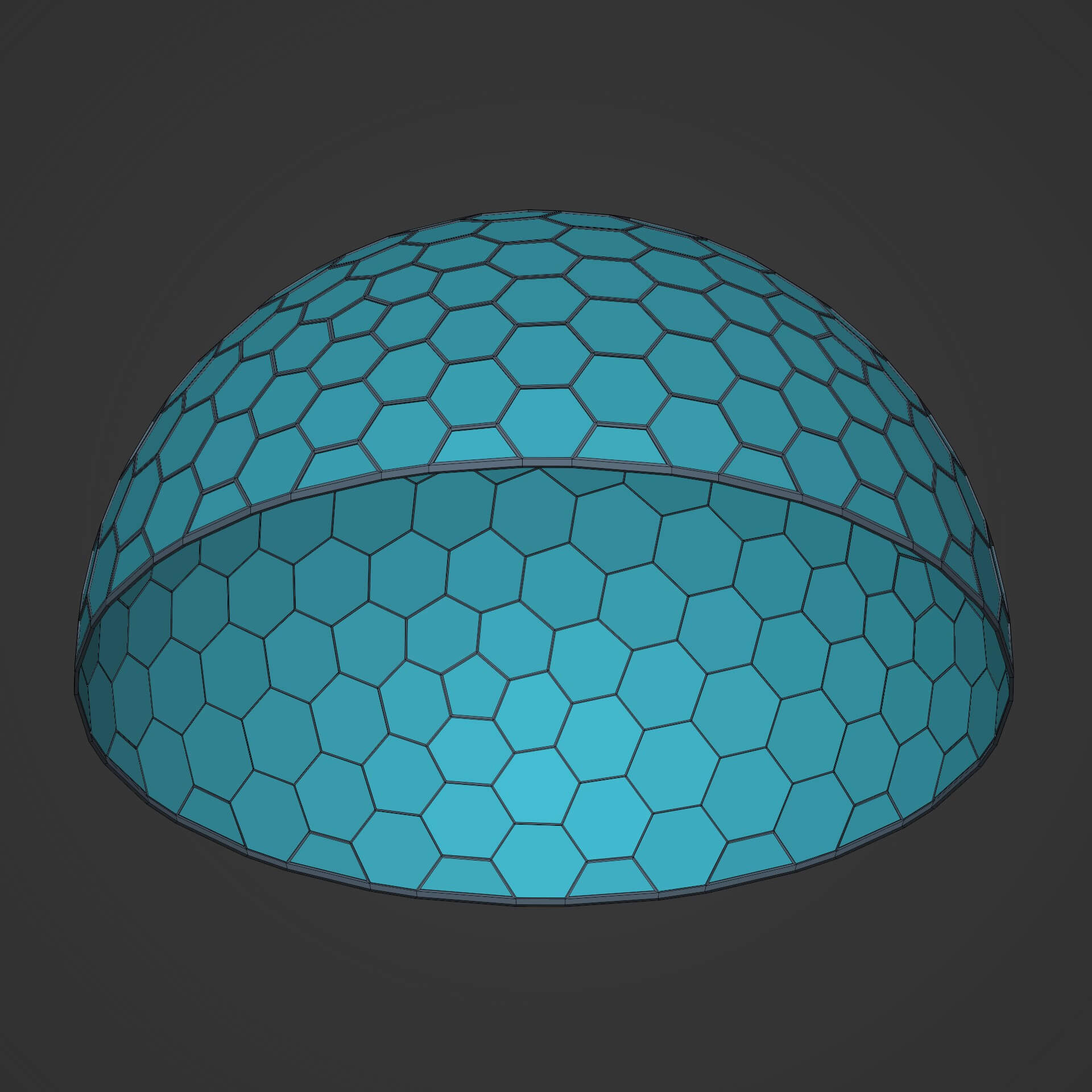 Geodesic Dome - 3D Model by Ocstard