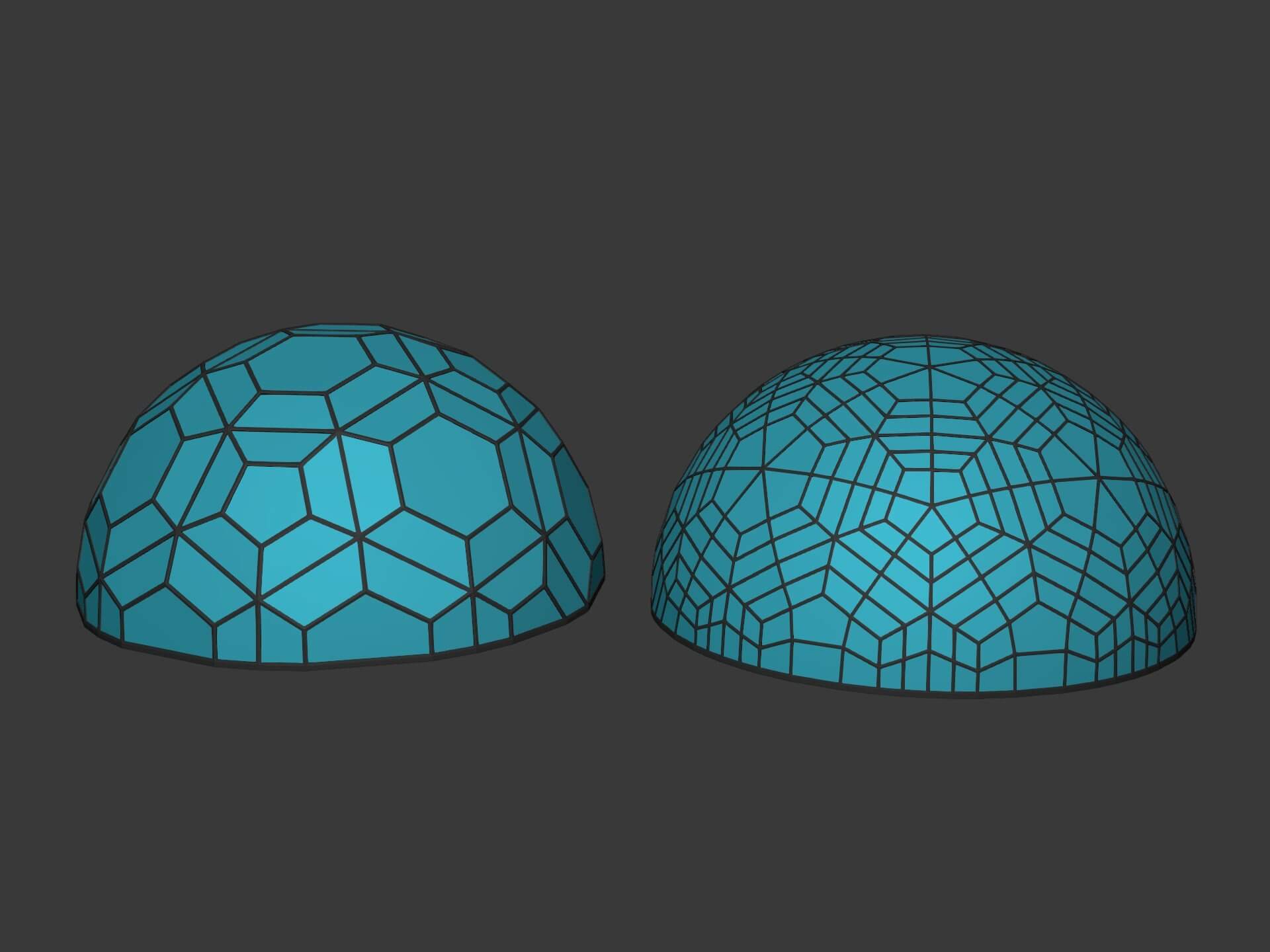 Geodesic Domes - 3D Model by Ocstard