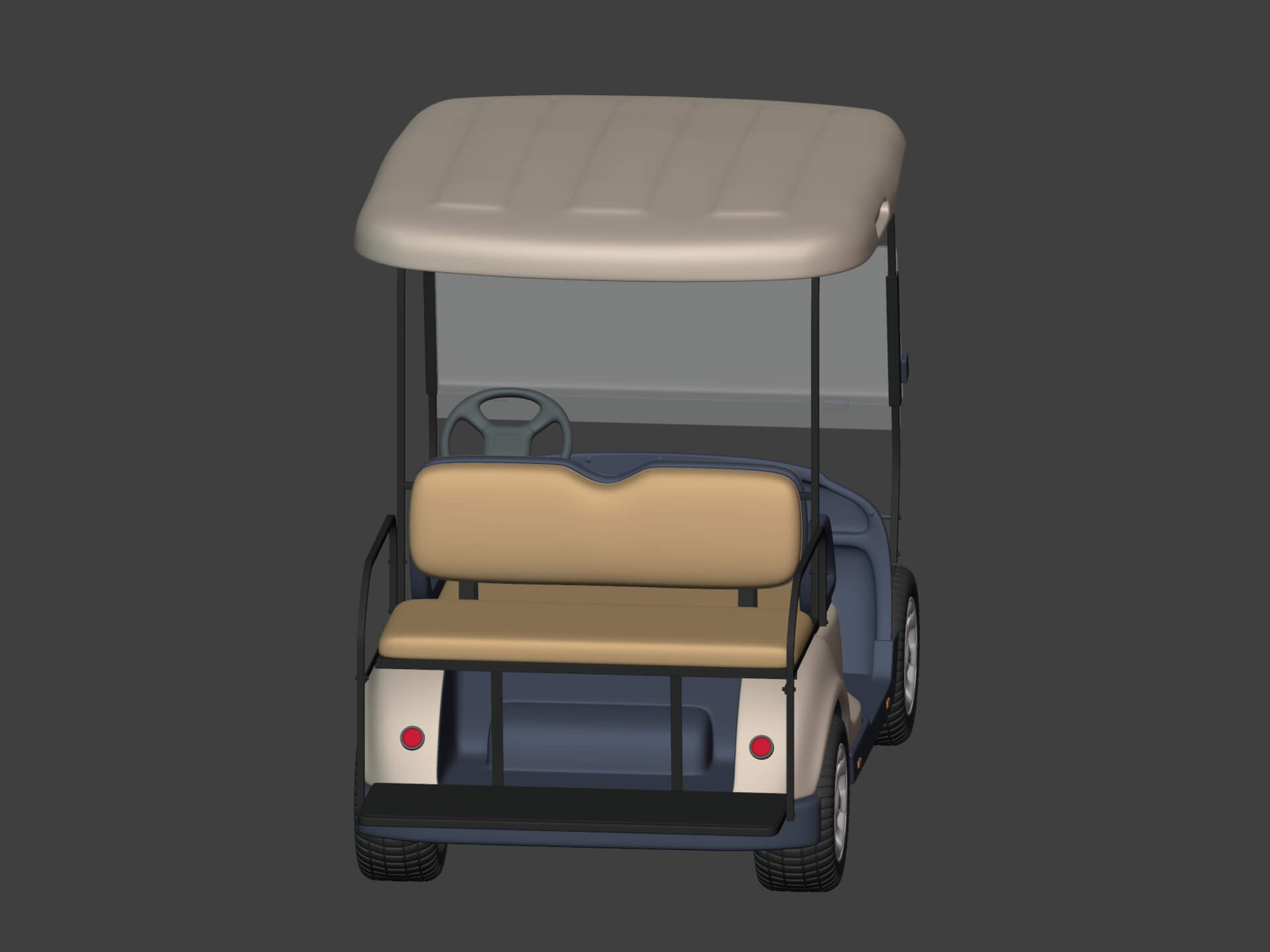 Generic Golf Cart V1 Electric Sports Vehicle - Blender Model by Ocstard